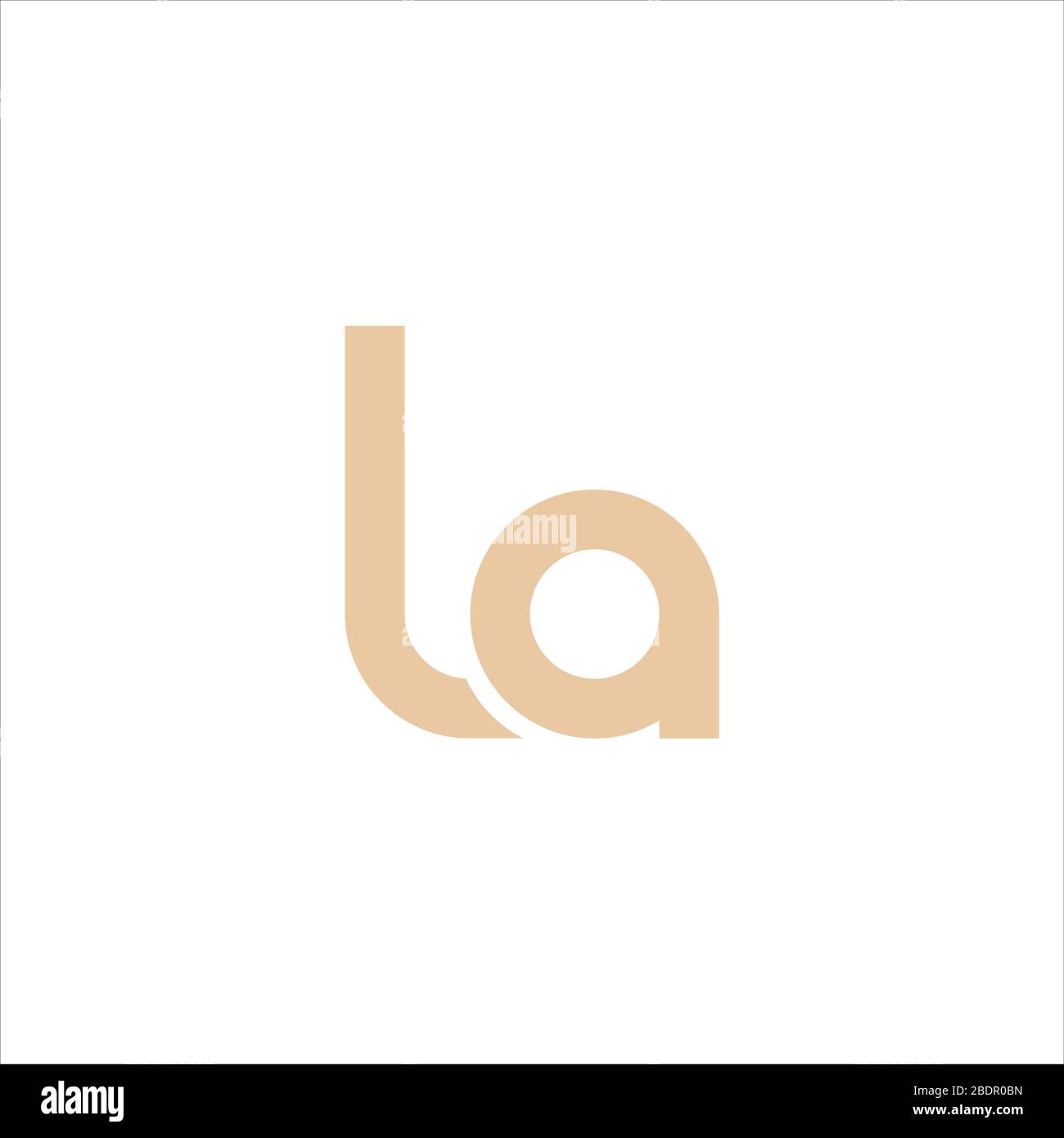 Initial letter la logo or al logo vector design template Stock Vector ...