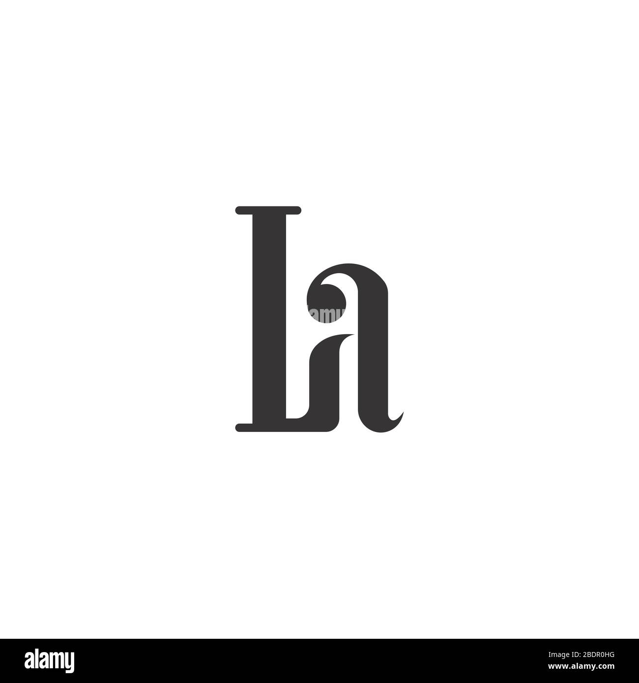 Initial letter la logo or al logo vector design template Stock Vector ...
