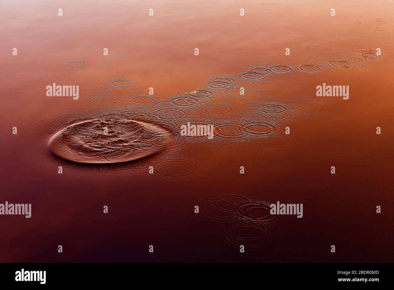 Red water background ripples hi-res stock photography and images - Alamy