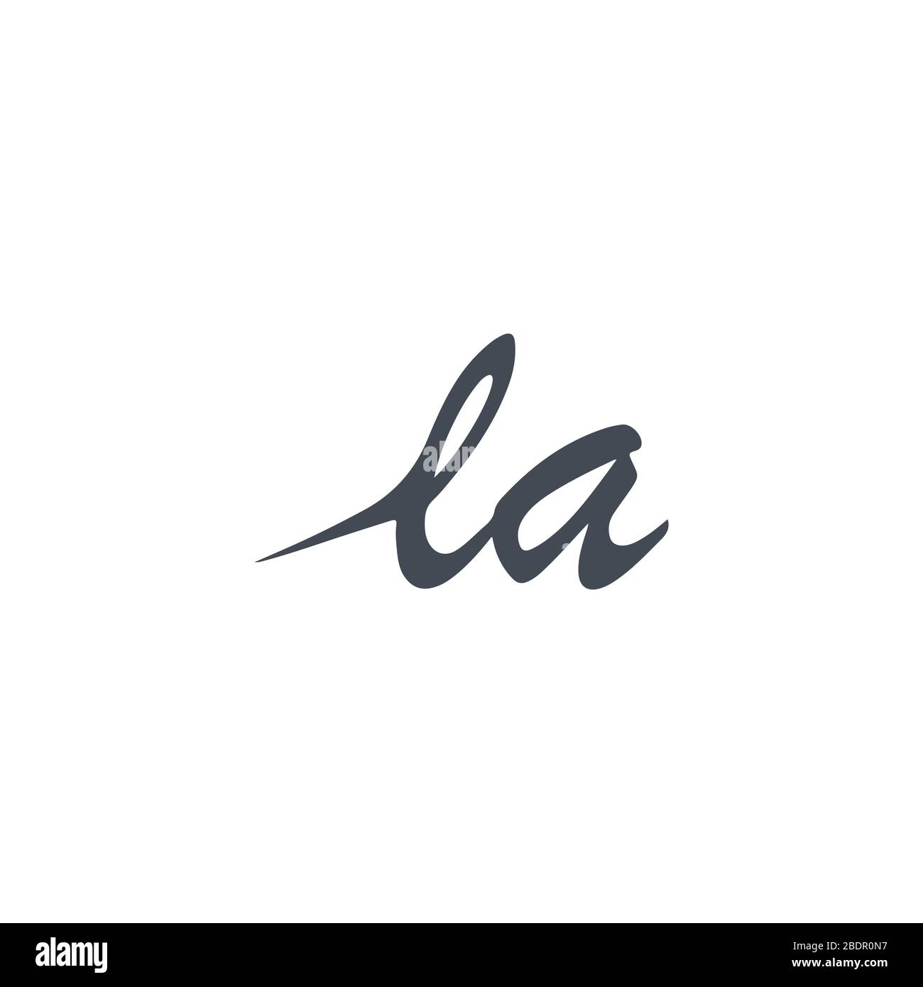 Initial letter la logo or al logo vector design template Stock Vector ...