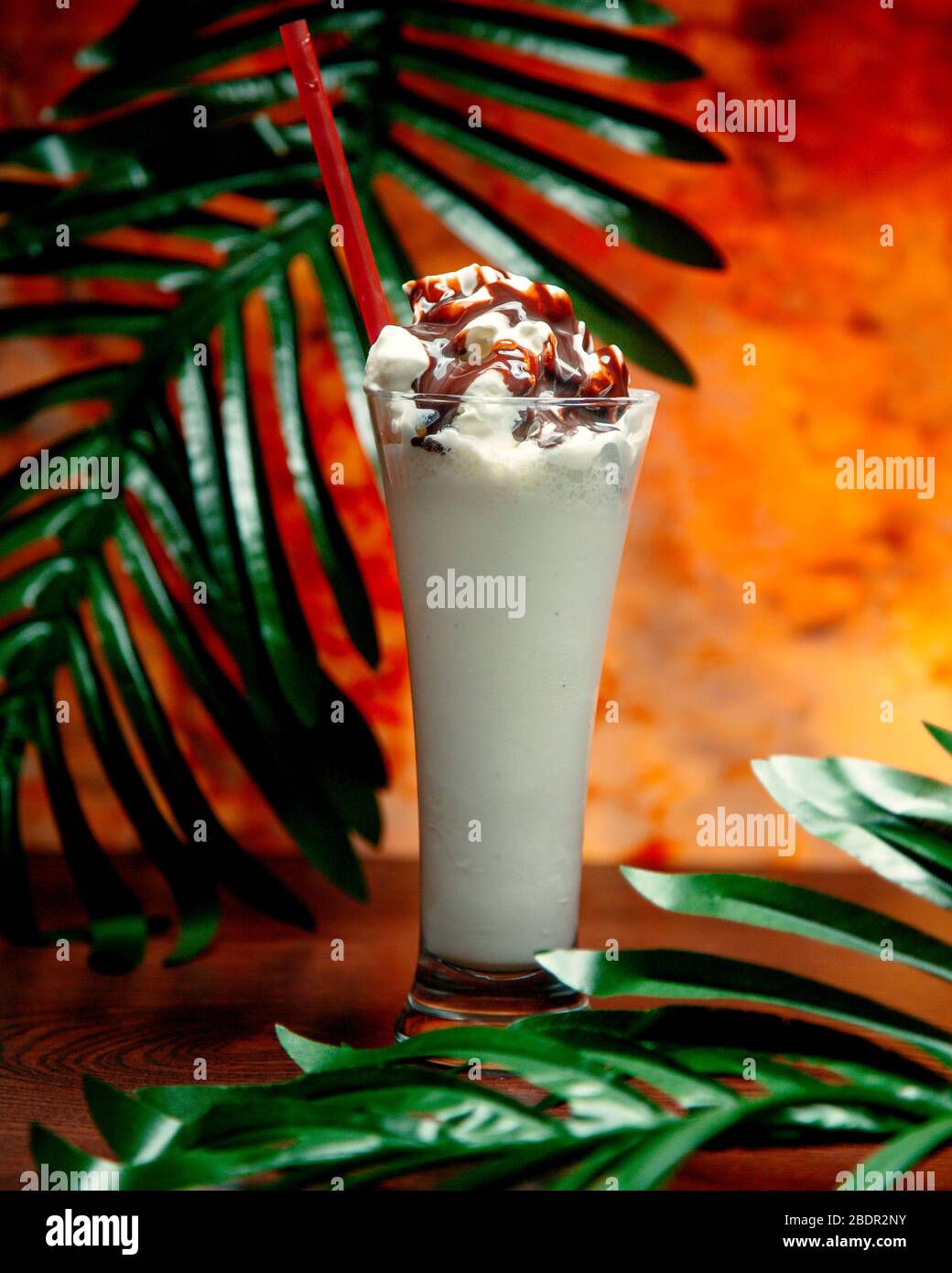 Cream topped chocolate shake hi-res stock photography and images - Alamy