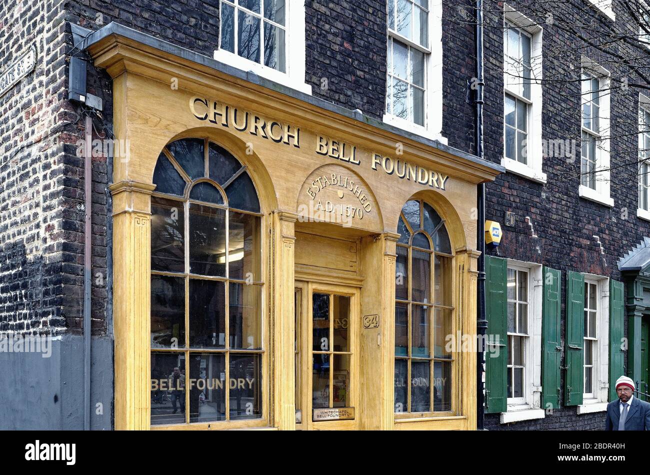 Exterior of the historic Whitechapel Bell Foundry in east London ...