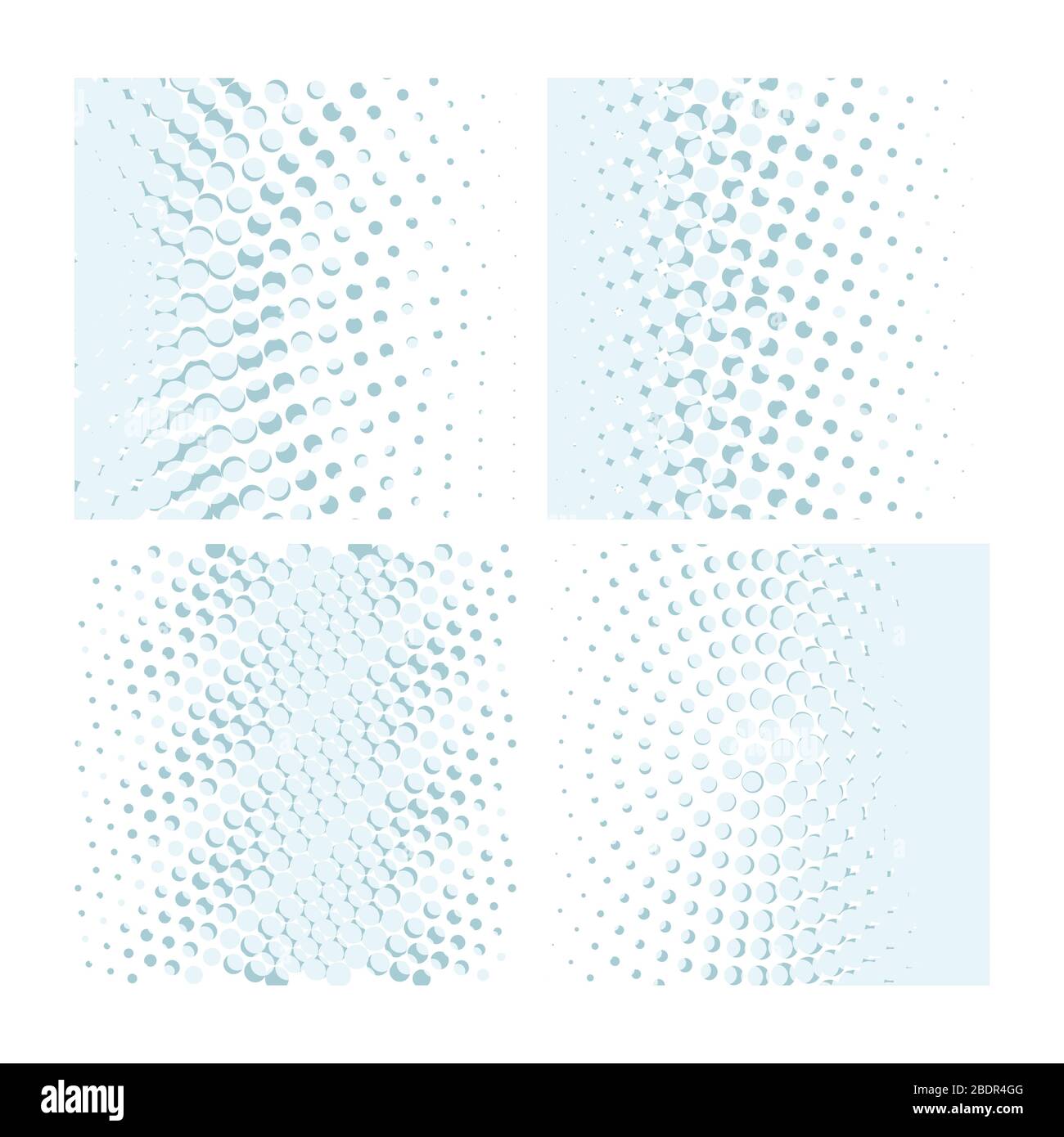 Vector illustration with four different halftone patterns. Halftone ...