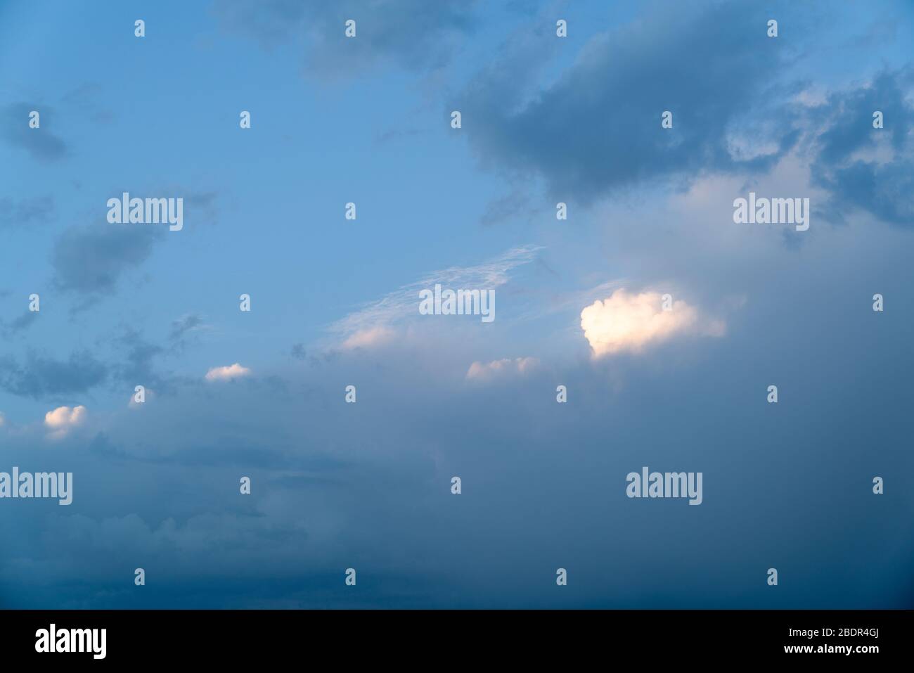 Similar soul, fluffy white clouds in blue sky Background Stock Photo ...