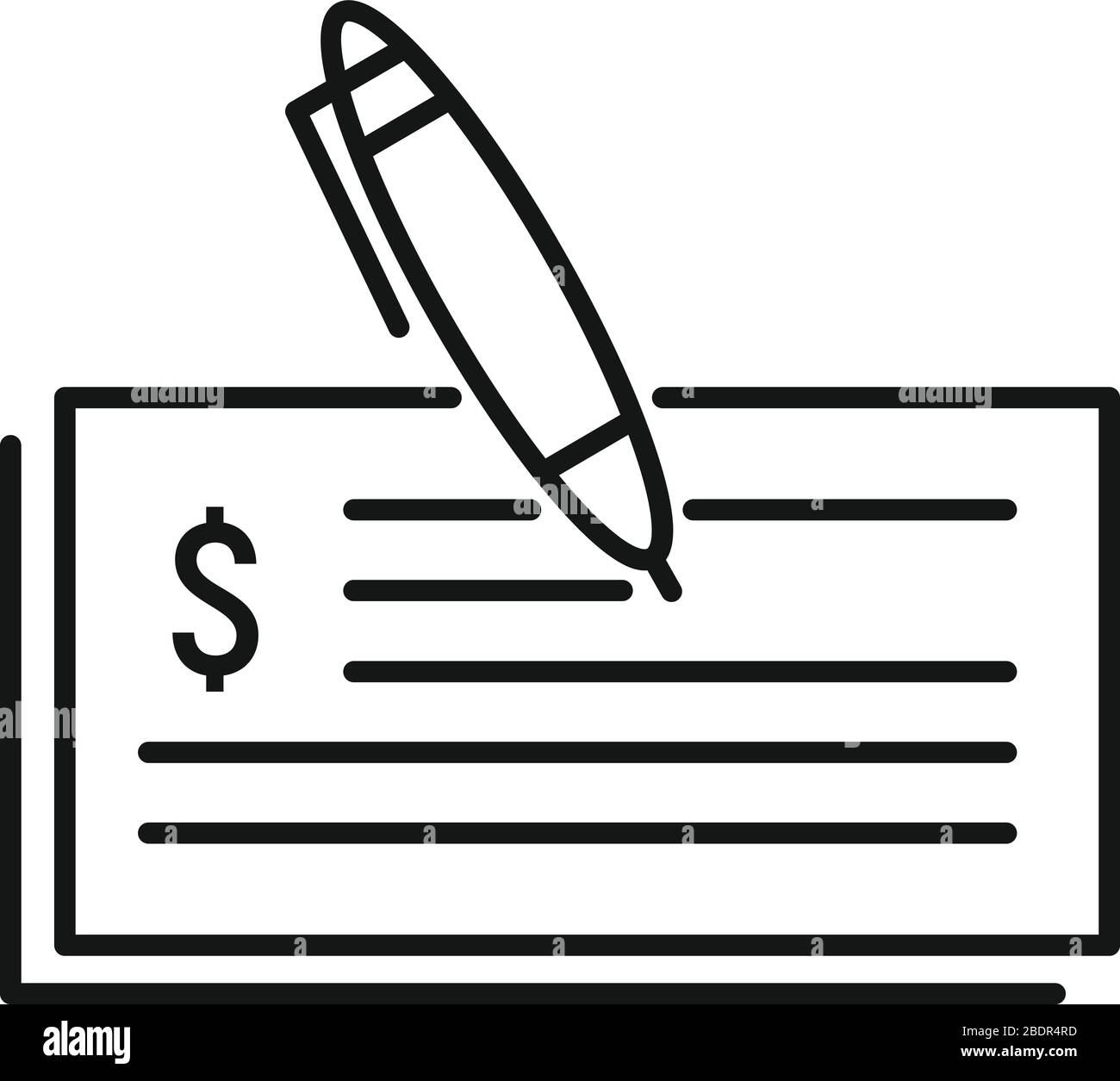 Billing money paper icon. Outline billing money paper vector icon for ... Billing money paper icon. Outline billing money paper vector icon for ...