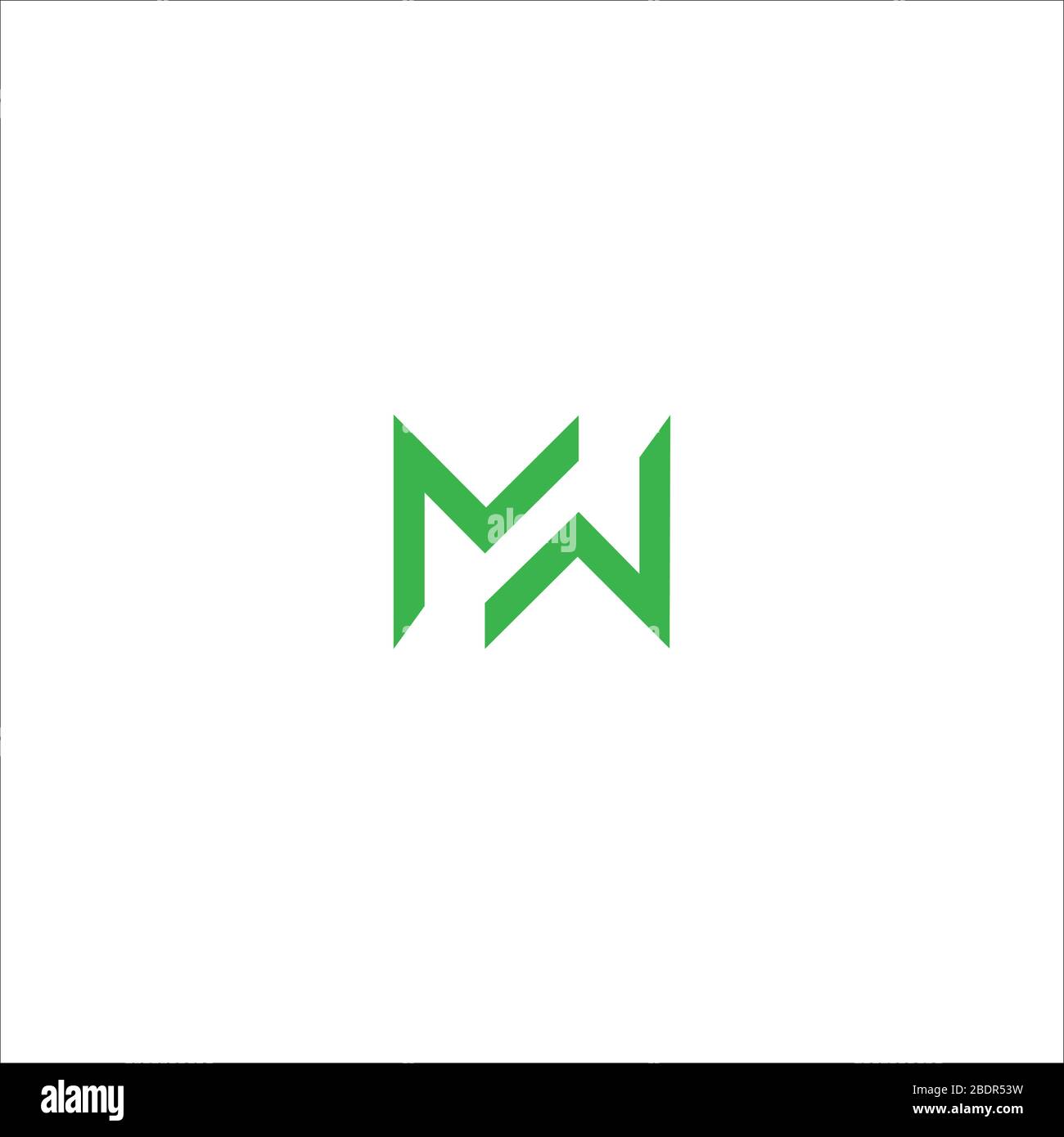 Initial letter mw logo or wm logo vector design template Stock Vector ...