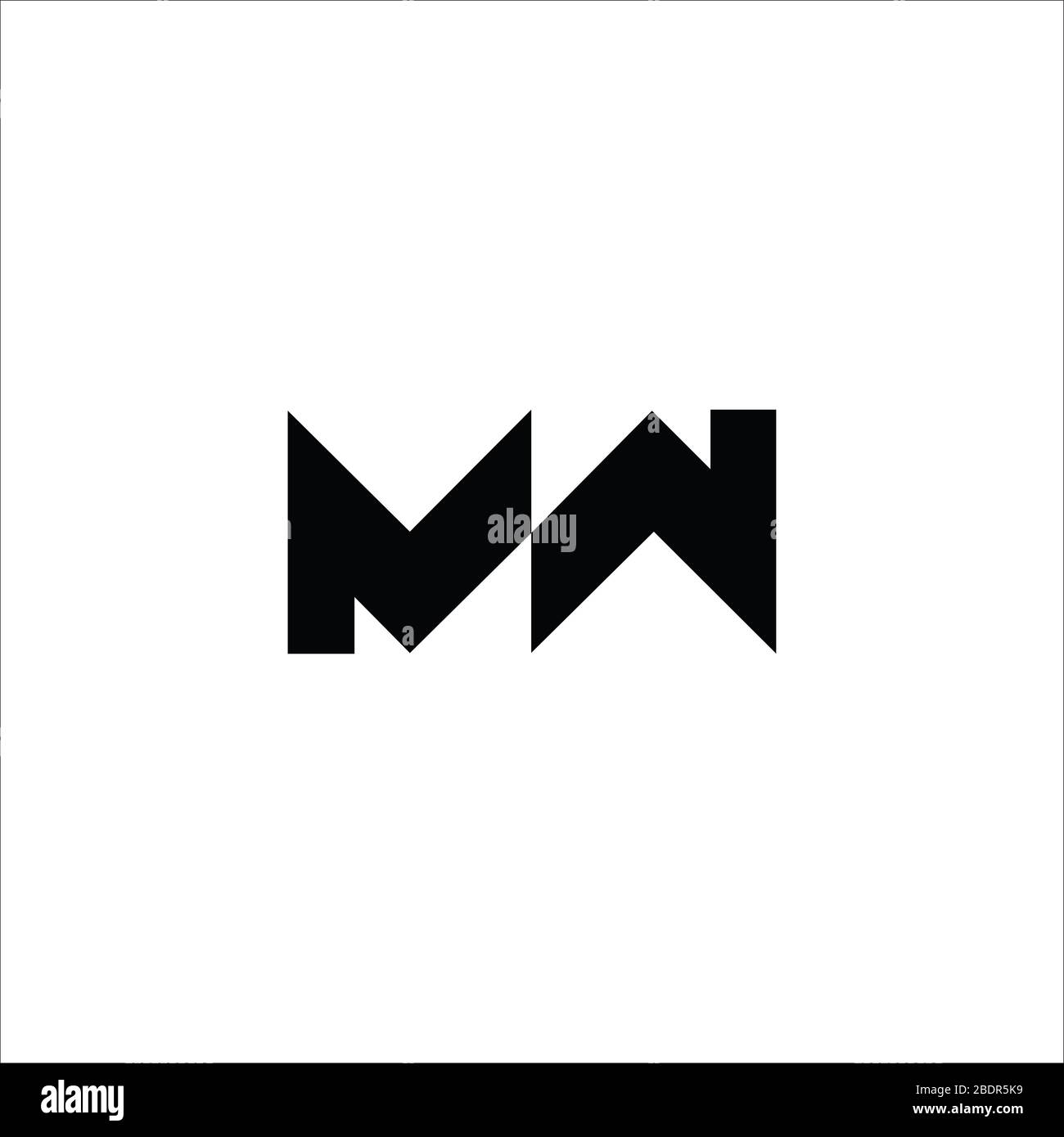 Initial letter mw logo or wm logo vector design template Stock Vector ...