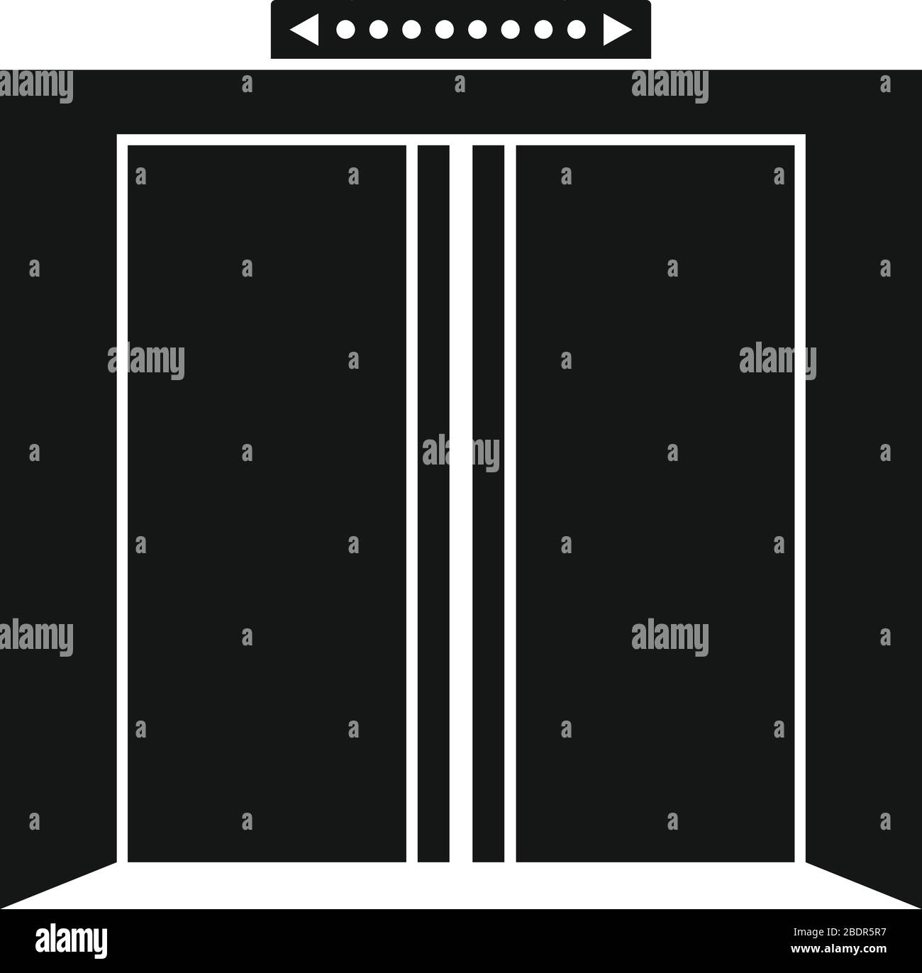 Building elevator icon. Simple illustration of building elevator vector ...