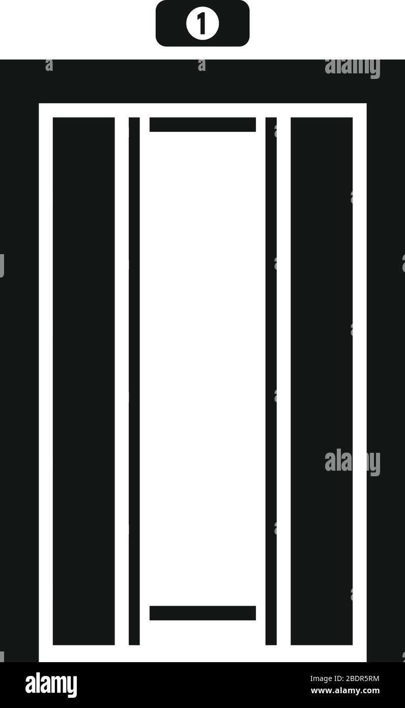 Lift elevator icon. Simple illustration of lift elevator vector icon ...