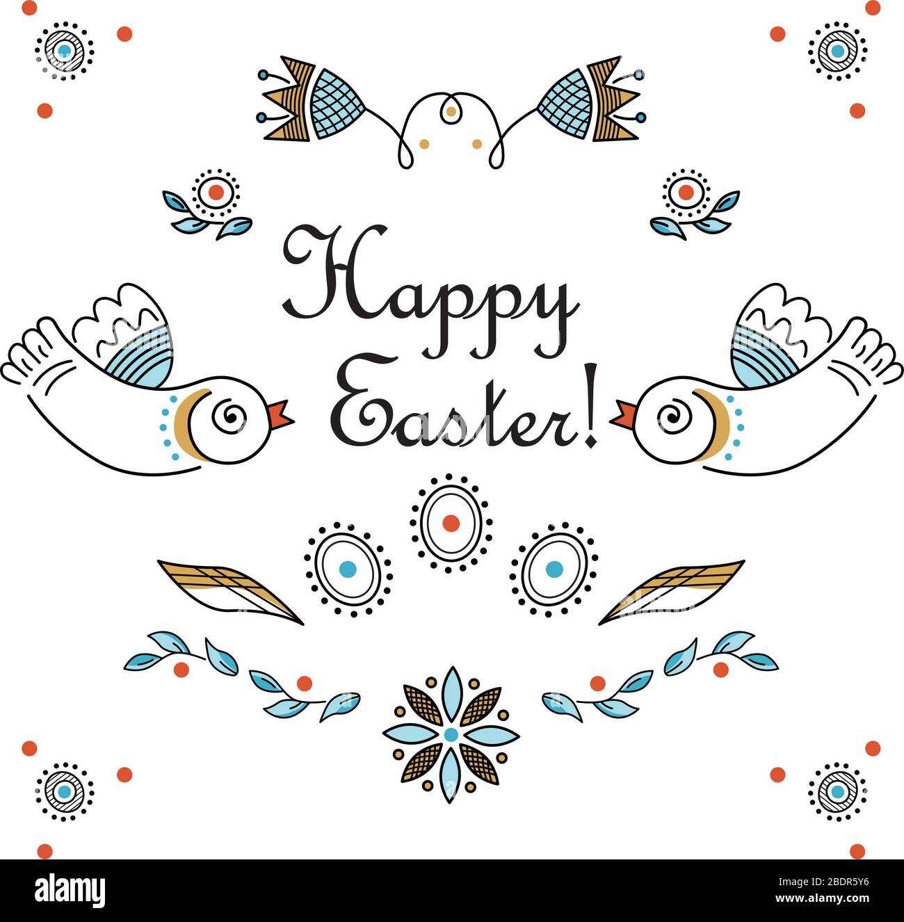 A vintage postcard Stock Vector Images - Alamy