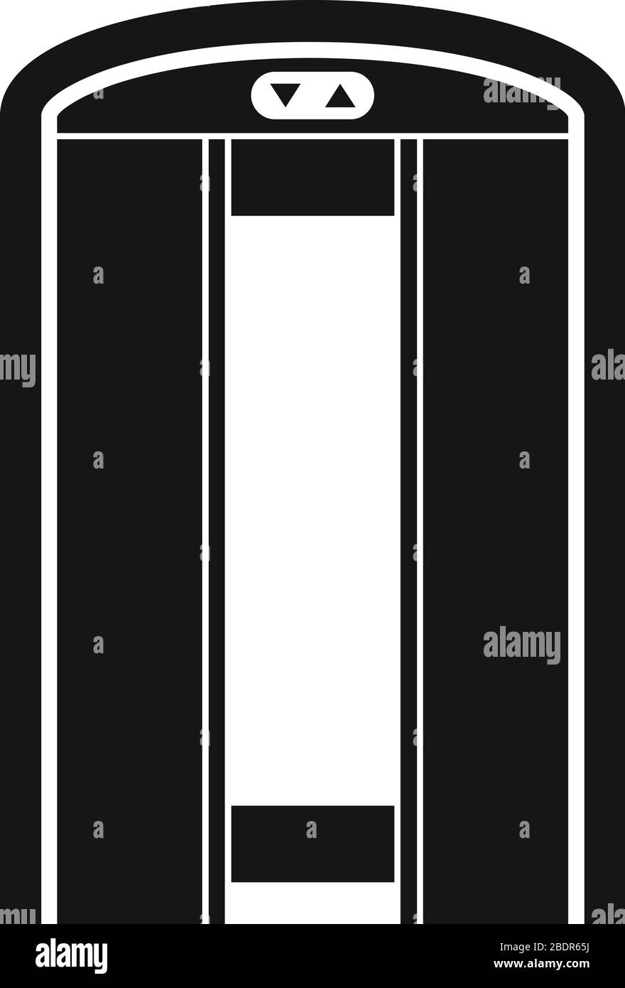 Open elevator icon. Simple illustration of open elevator vector icon ...