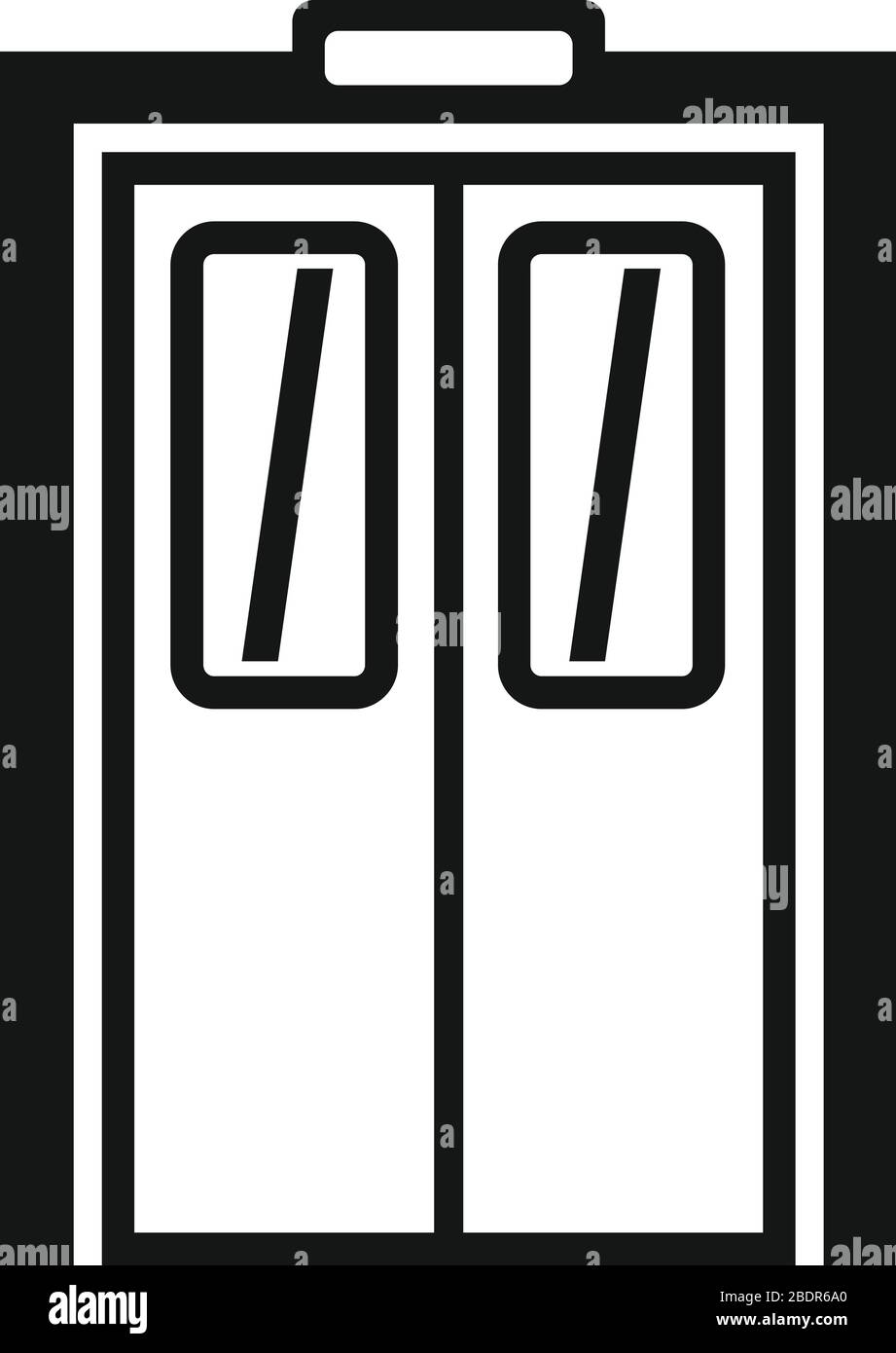 Elevator icon. Simple illustration of elevator vector icon for web ...