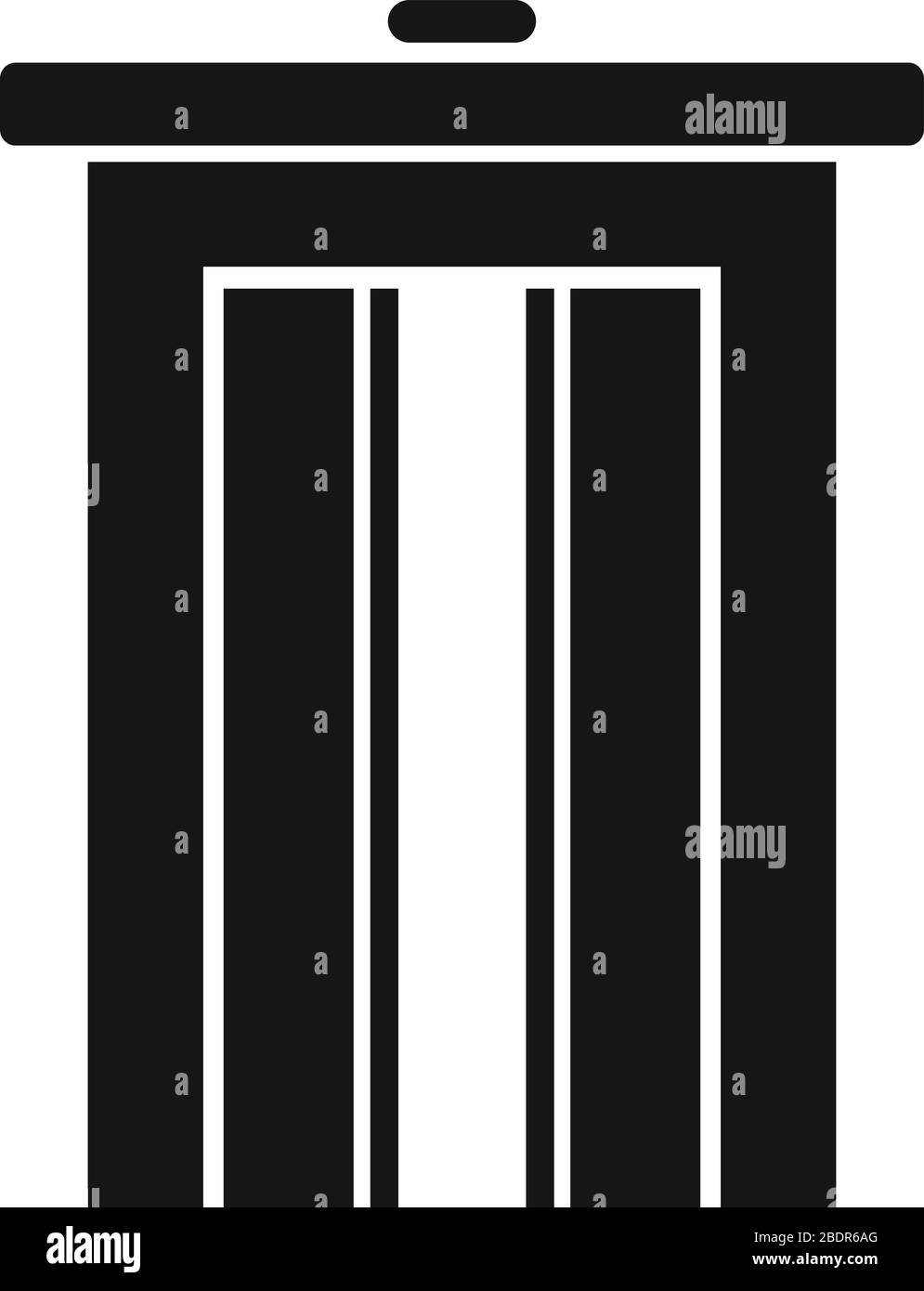 Floor elevator icon. Simple illustration of floor elevator vector icon ...