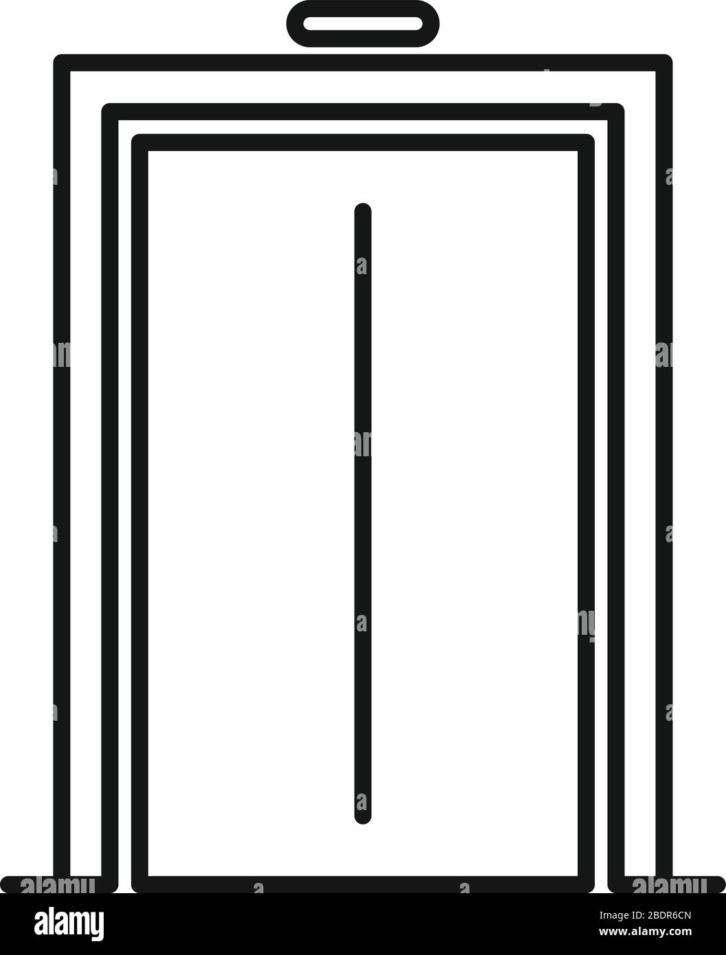 Level elevator icon. Outline level elevator vector icon for web design ...