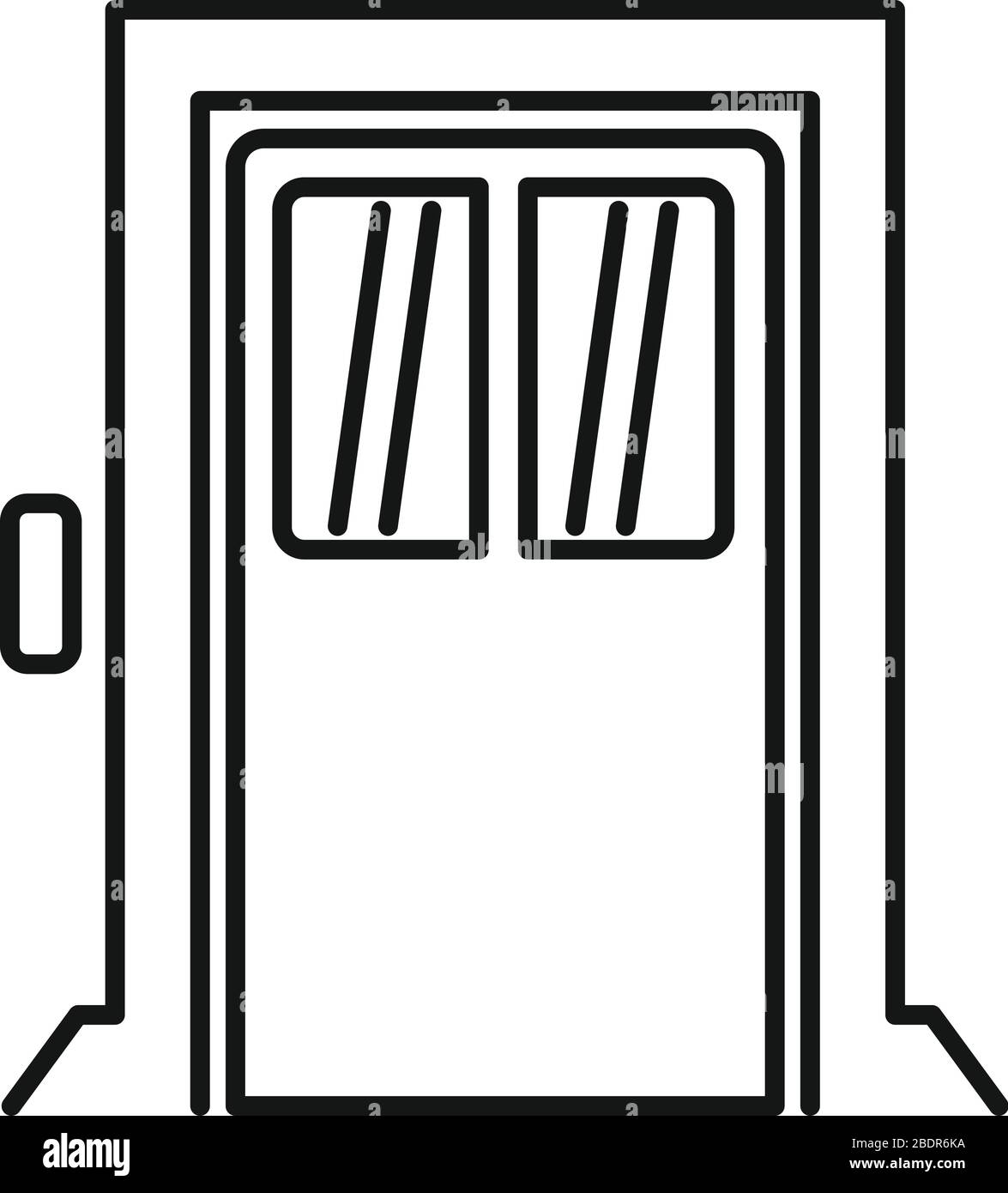 Building elevator icon. Outline building elevator vector icon for web ...