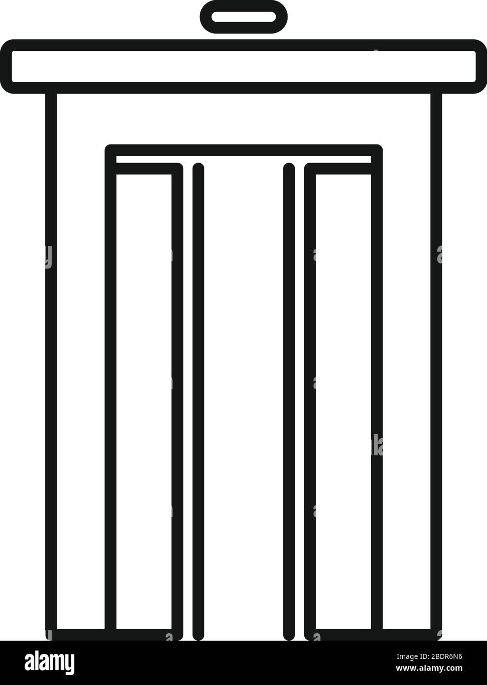 Old elevator icon. Outline old elevator vector icon for web design ...