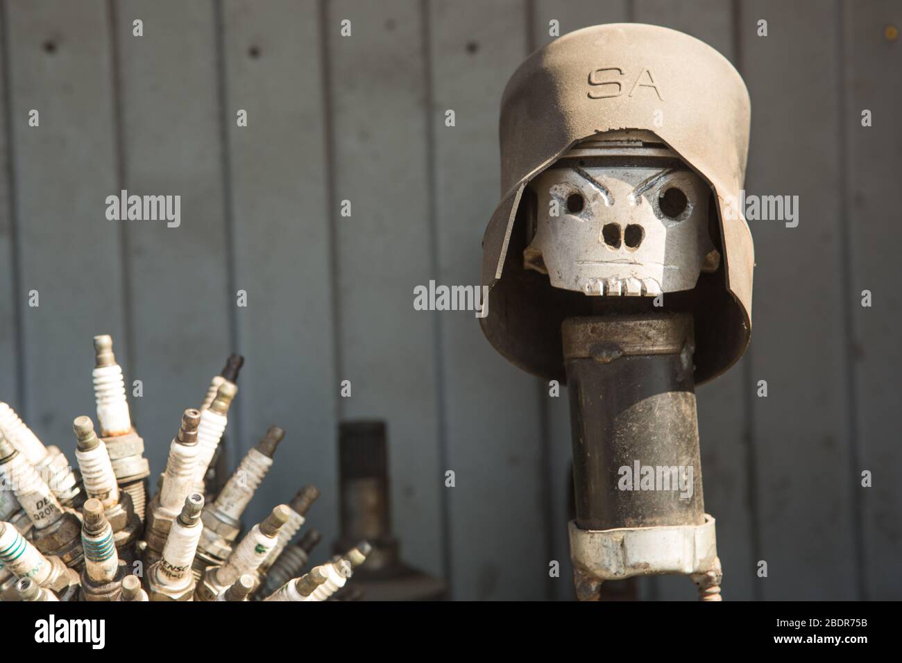 Old used piston of a car engine closeup Stock Photo - Alamy