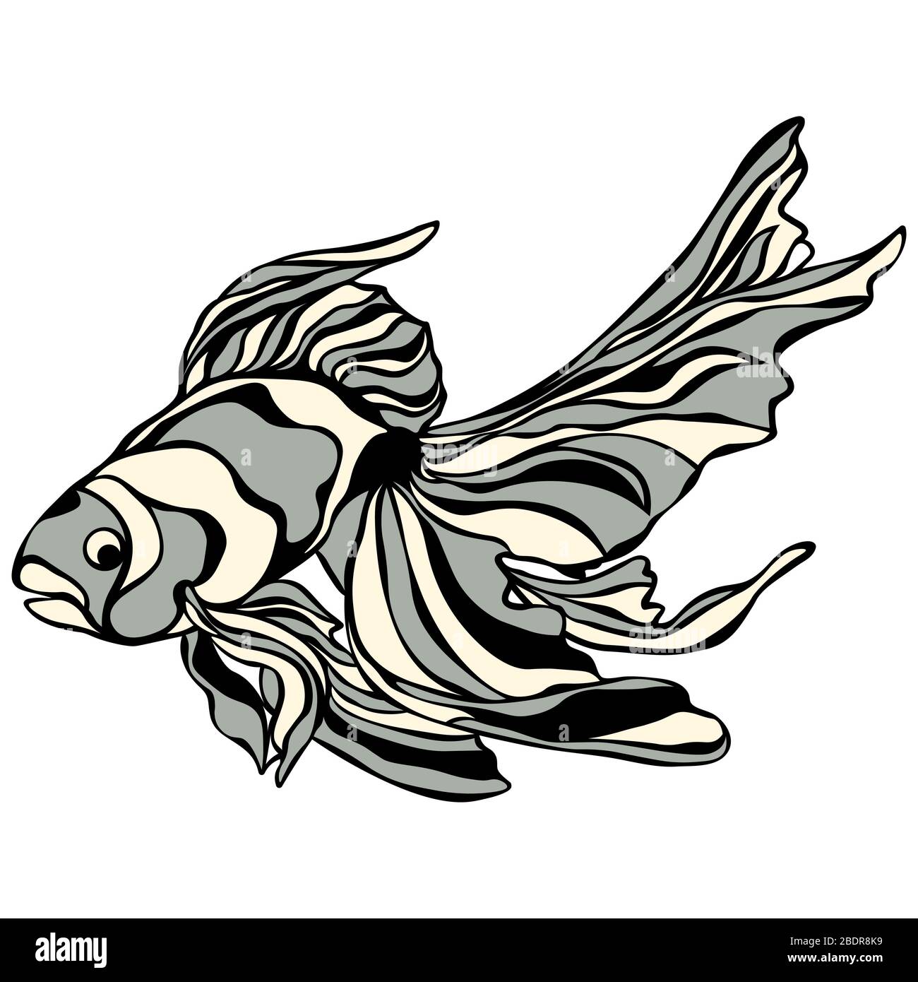 Cute goldfish icon. Cartoon of cute goldfish vector icon for web design ...
