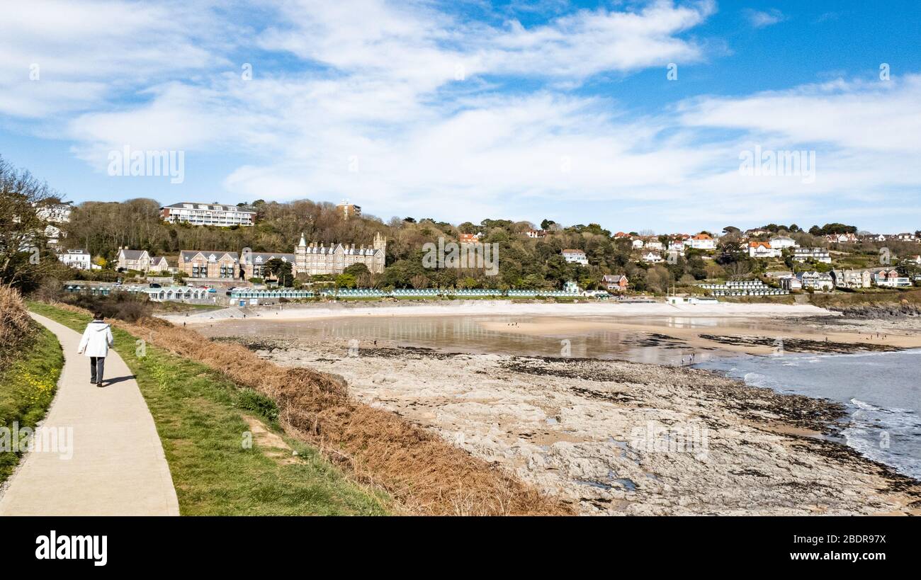 Langland bay gower wales hi-res stock photography and images - Alamy