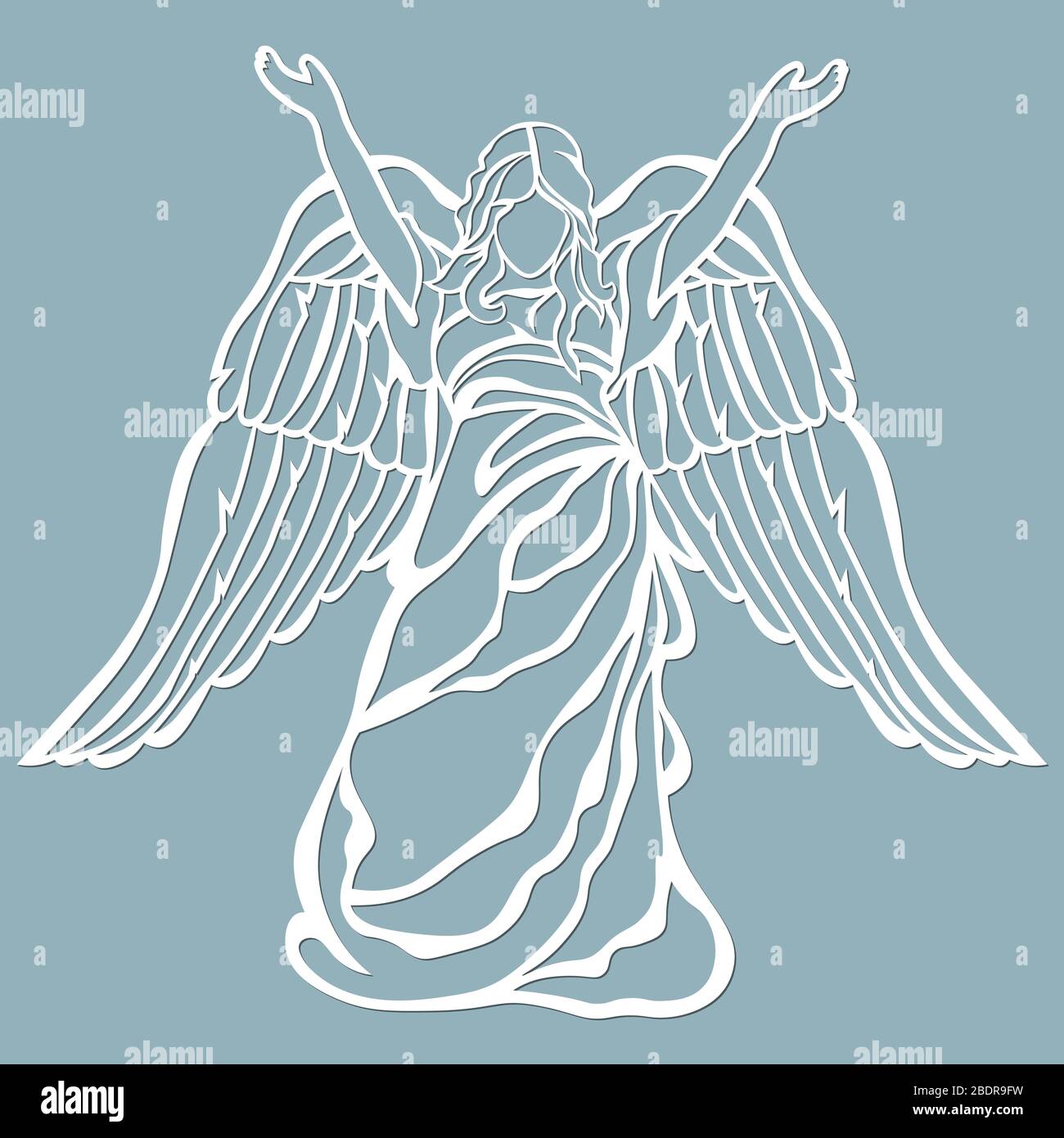 For Today Seraphim Symbol Stencil