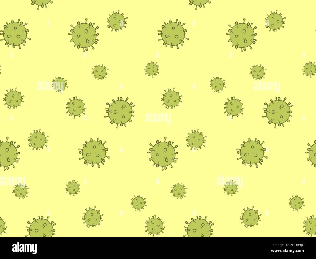 Virus seamless pattern. Healthcare and medical background concept. Bio ...