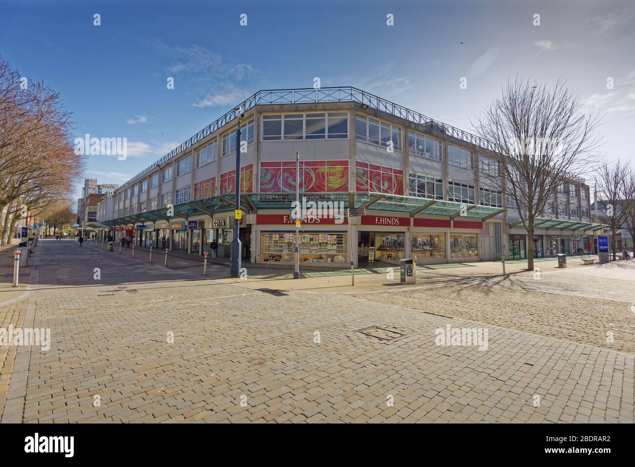 Pictured: Oxford Street, the main shopping district in the city centre ...