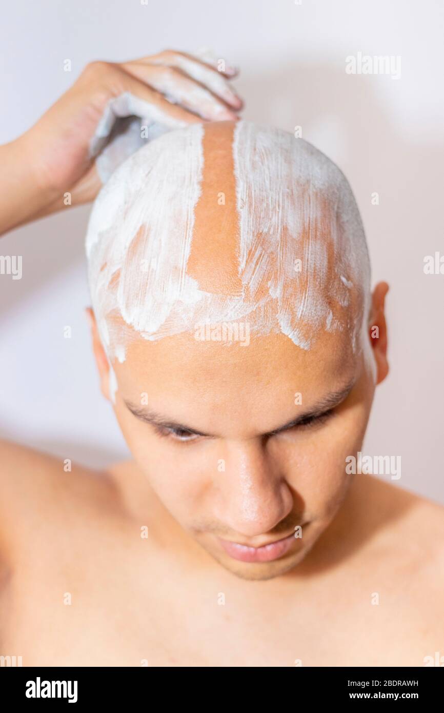 Head man using face hi-res stock photography and images - Alamy