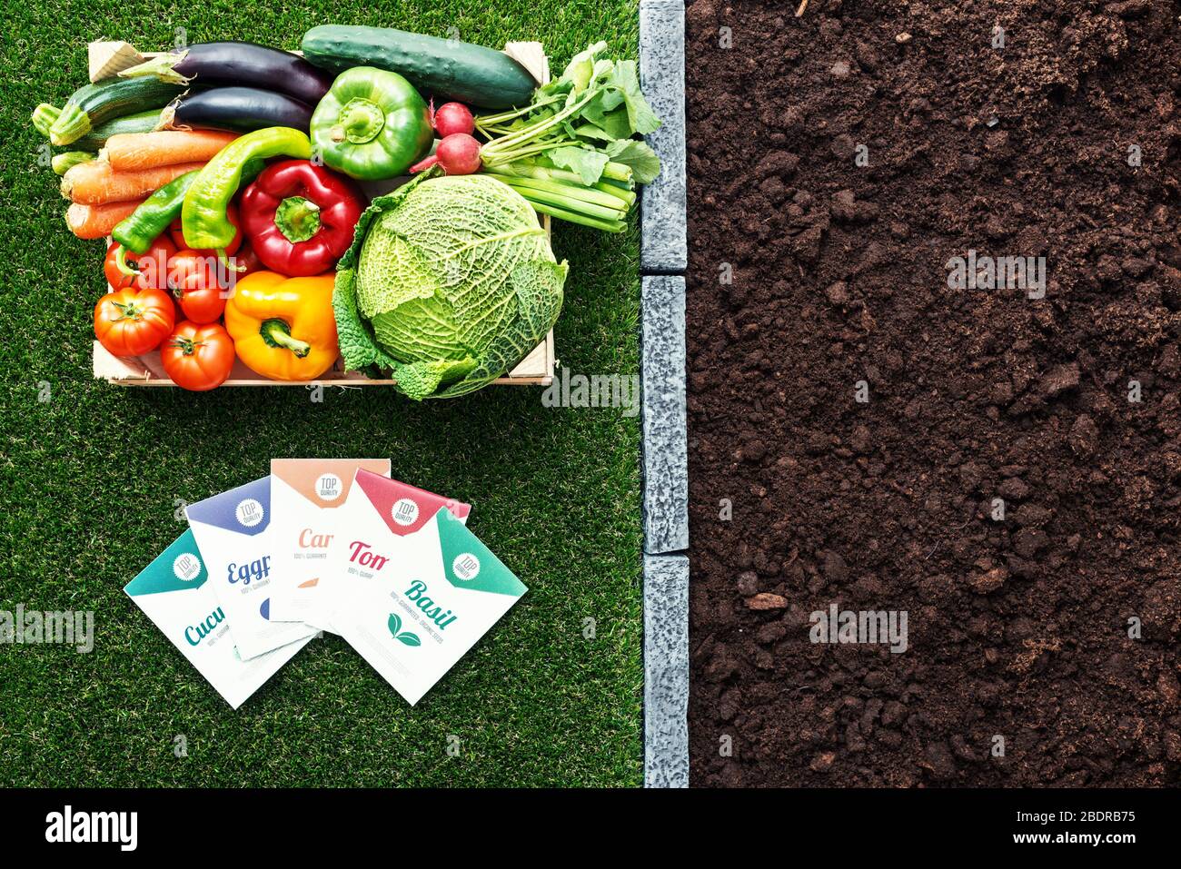 Bag of seeds crate hi-res stock photography and images - Alamy