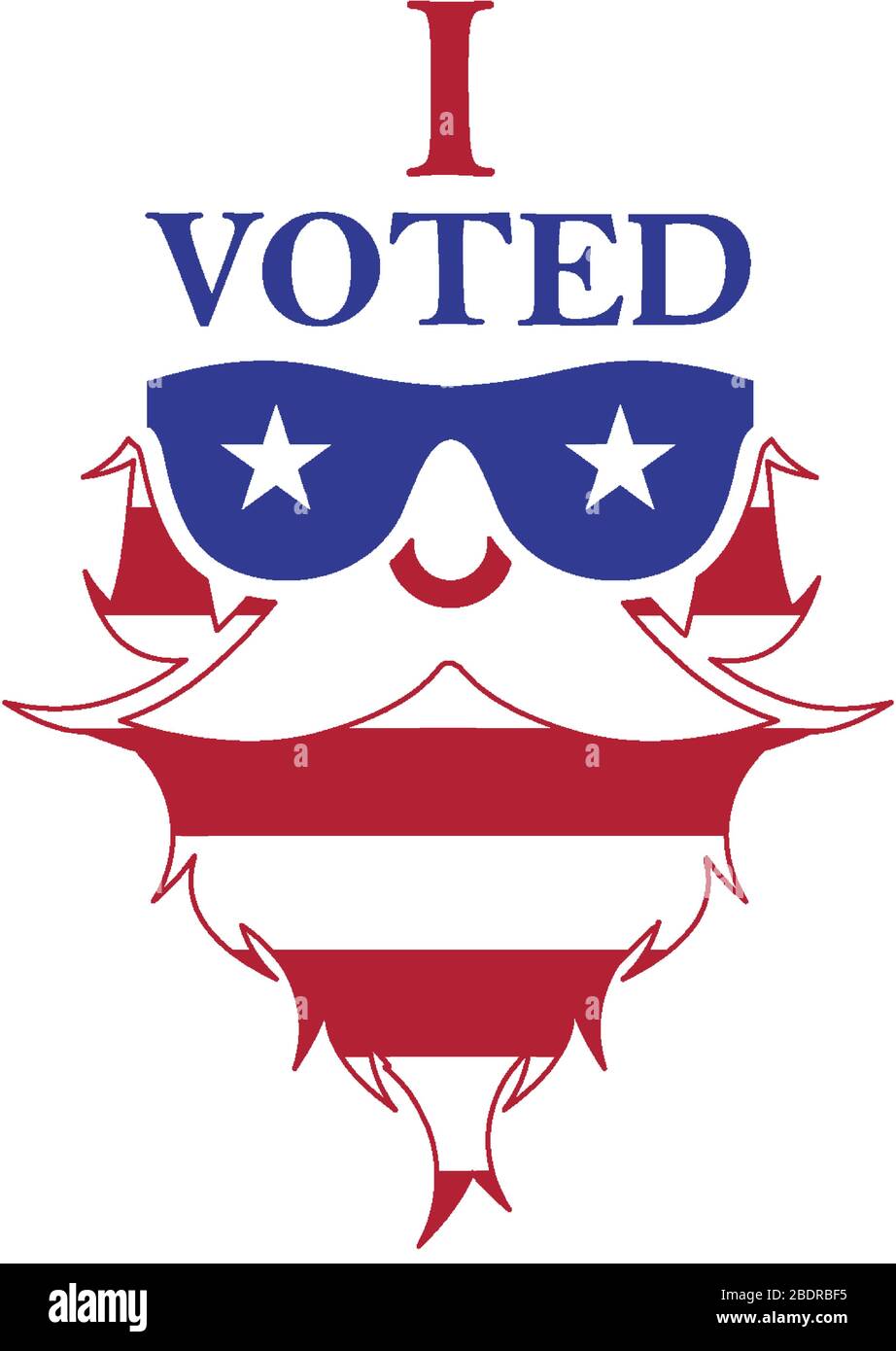 2020 i voted sticker Stock Vector Images - Alamy