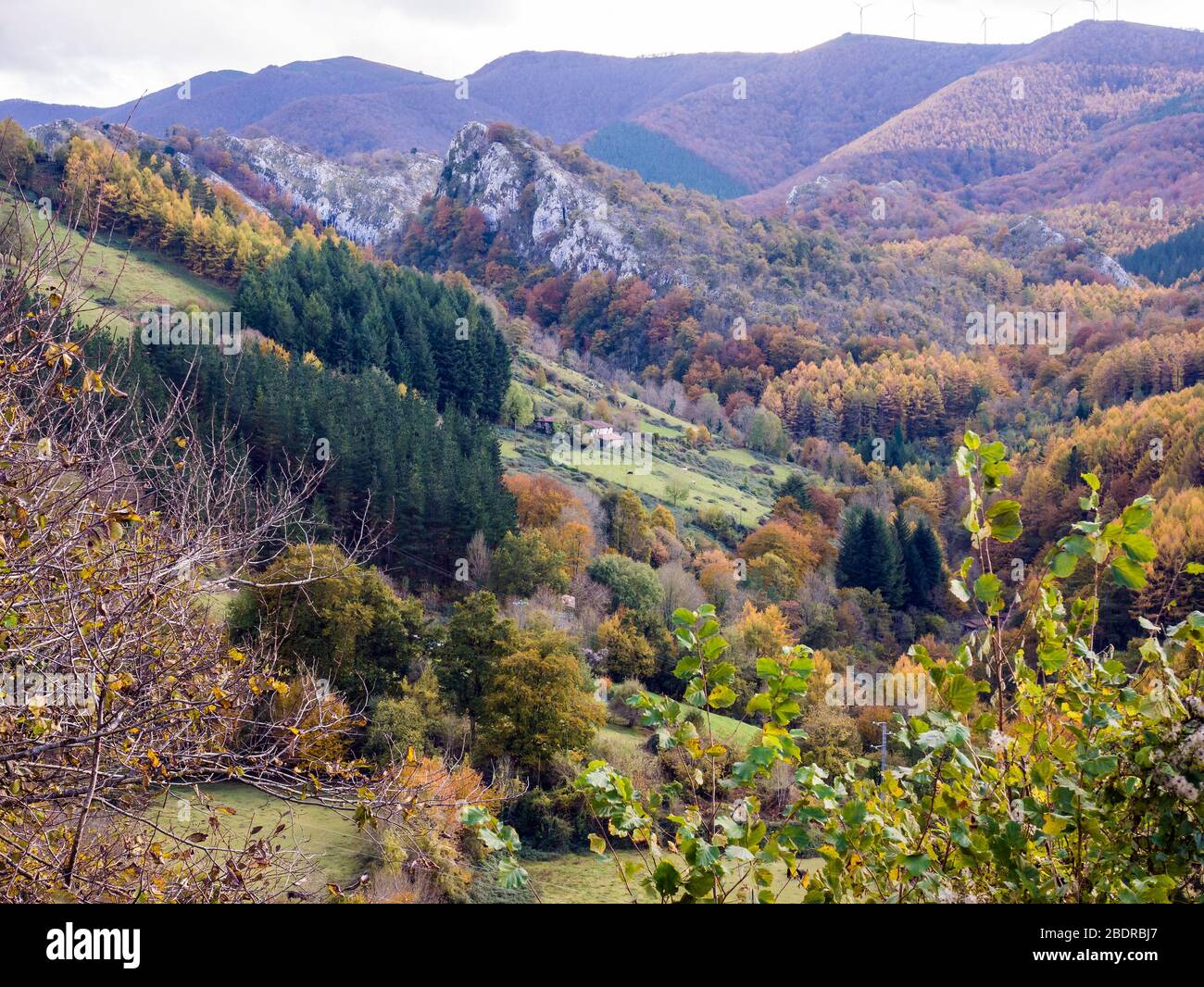 Paisaje. Oñate. Guipúzcoa. País Vasco. España Stock Photo - Alamy