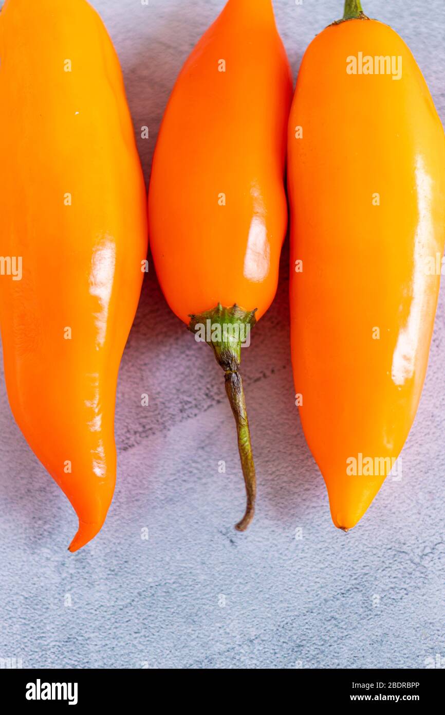 Peruvian yellow pepper. Yellow pepper used in Peruvian cuisine Stock ...