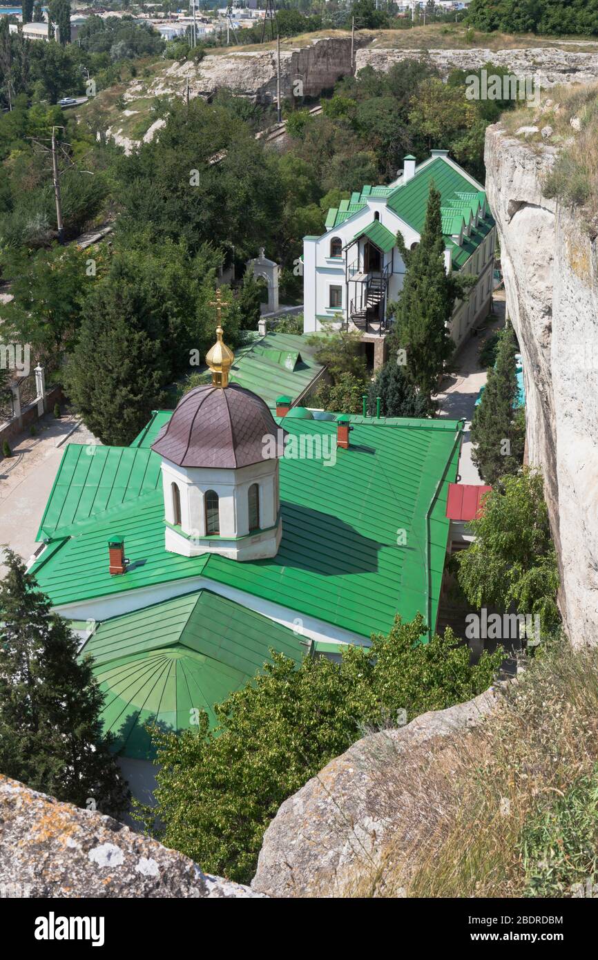Church of the Holy Trinity and monastic cells in the St. Clement Cave ...