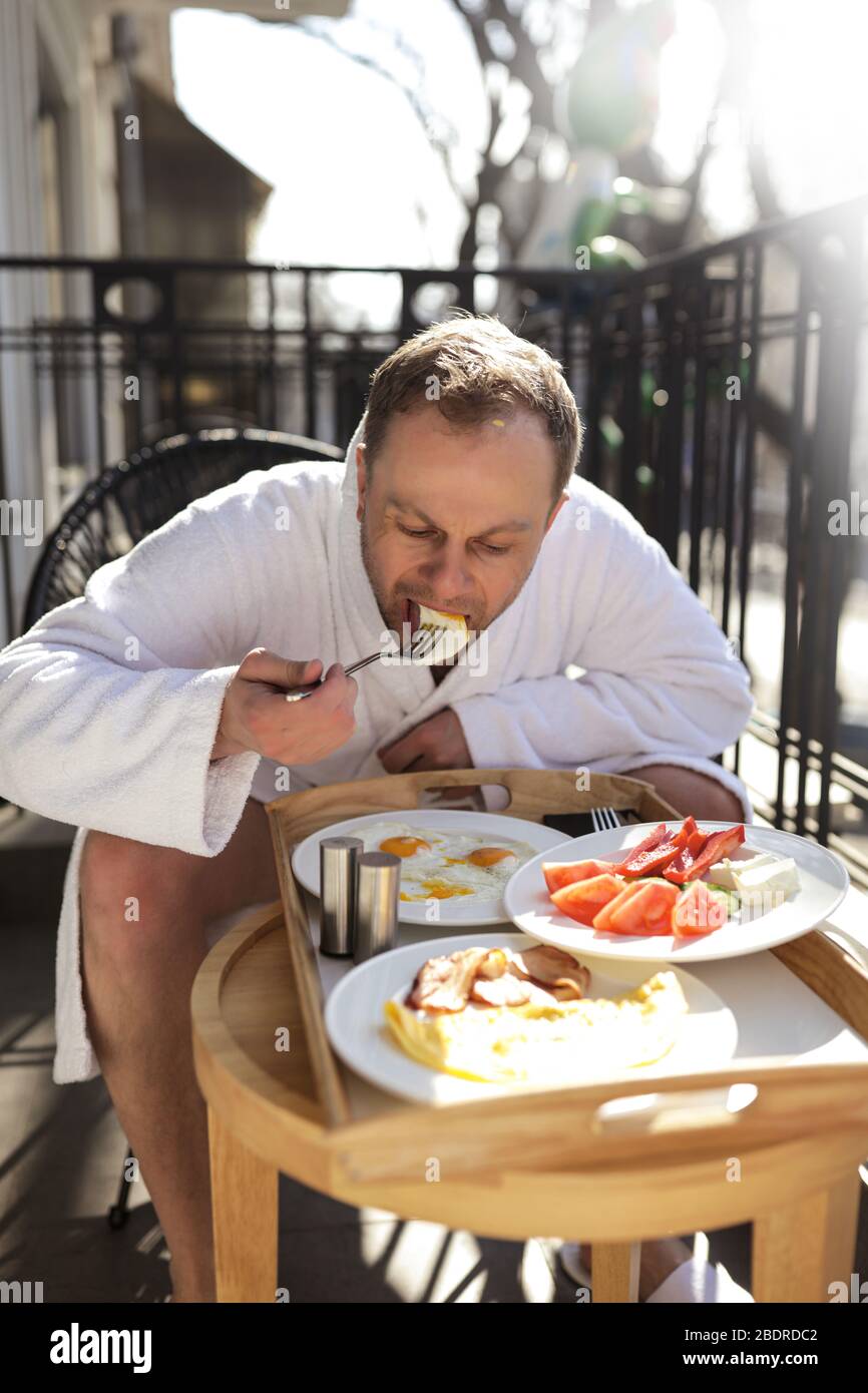 Sun food man hi-res stock photography and images - Alamy