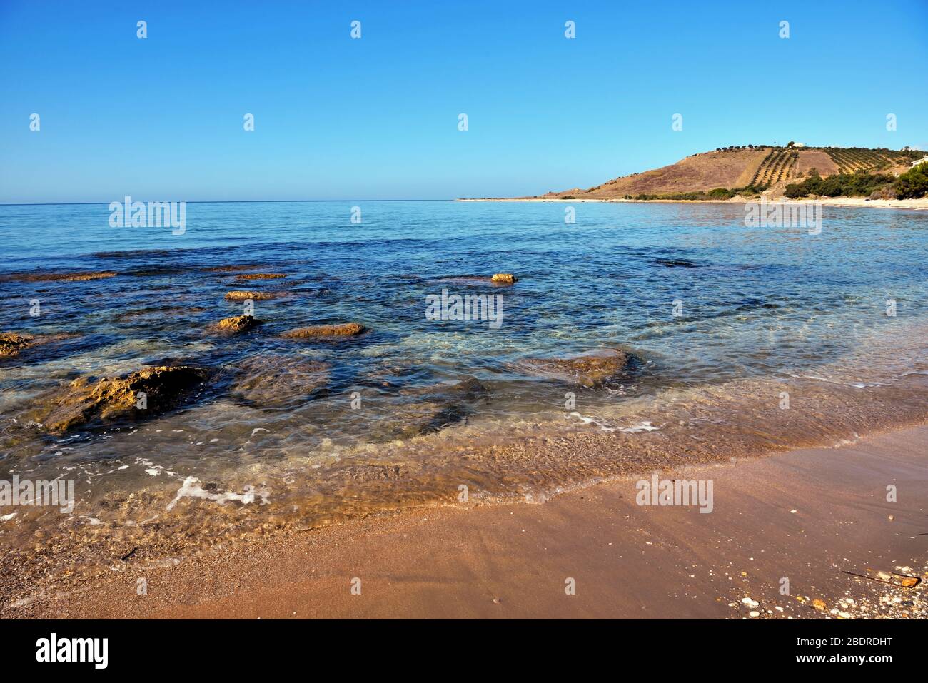 beach in sciacca (lumia) sicily italy Stock Photo - Alamy