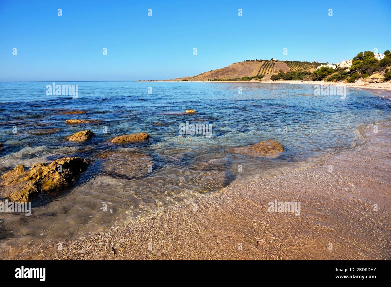 beach in sciacca (lumia) sicily italy Stock Photo - Alamy