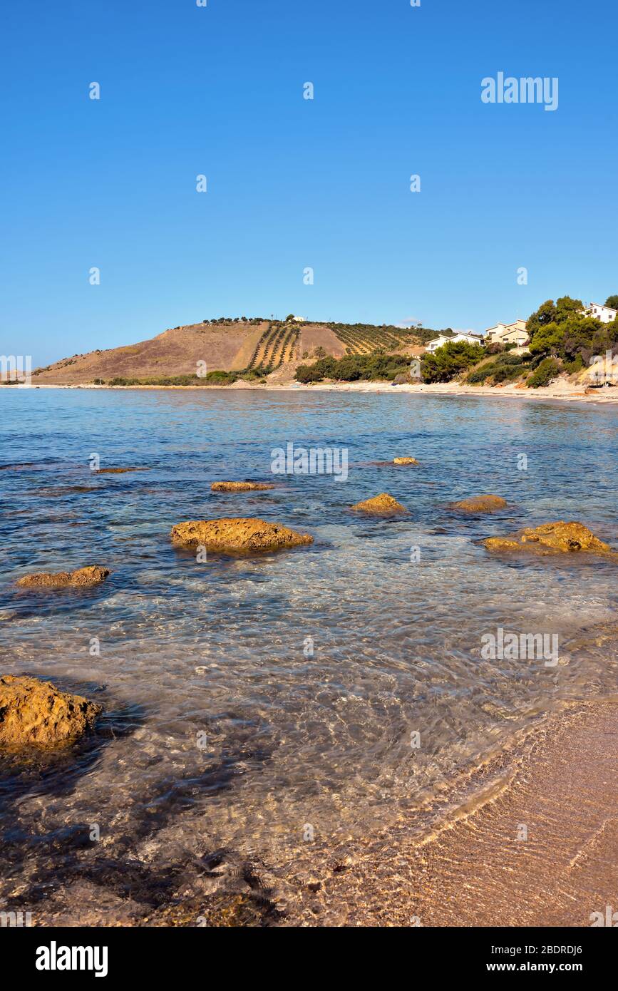 beach in sciacca (lumia) sicily italy Stock Photo - Alamy