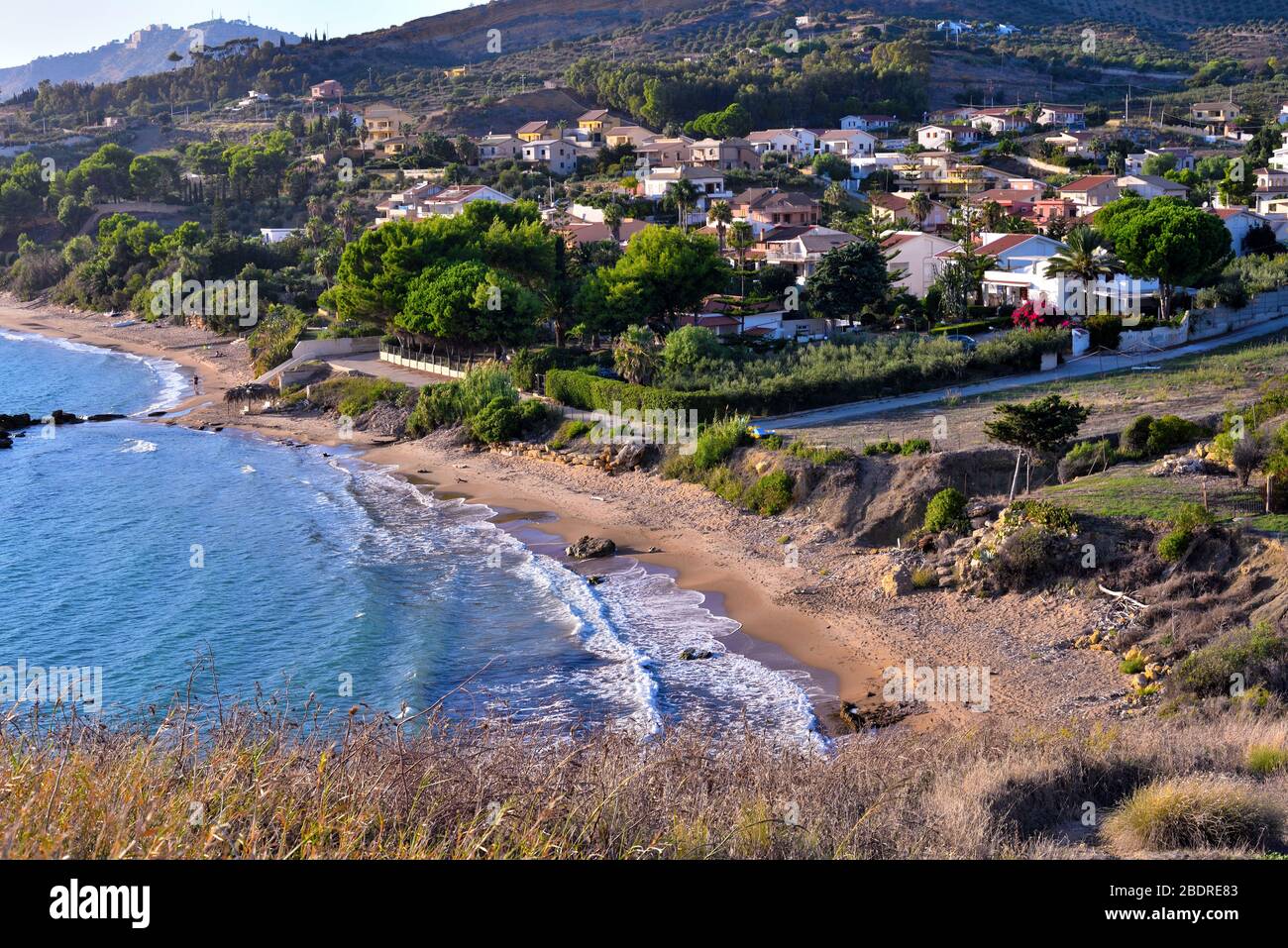 beach in sciacca (timpi russi) sicily italy Stock Photo - Alamy