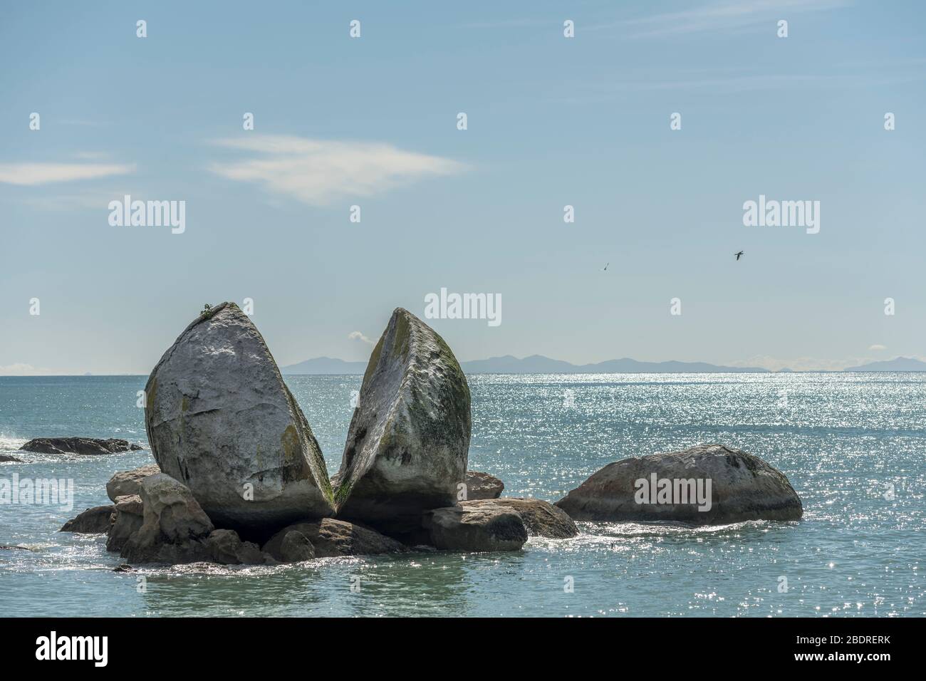 landscape with Split Apple rock geological granite formation in ...