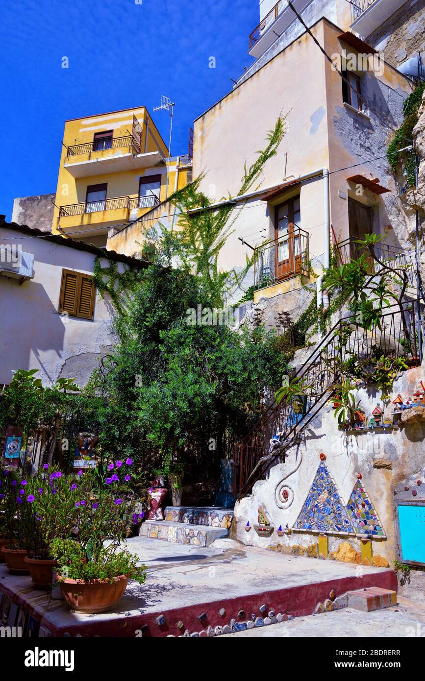 the historic center of Sciacca Sicily Italy Stock Photo - Alamy