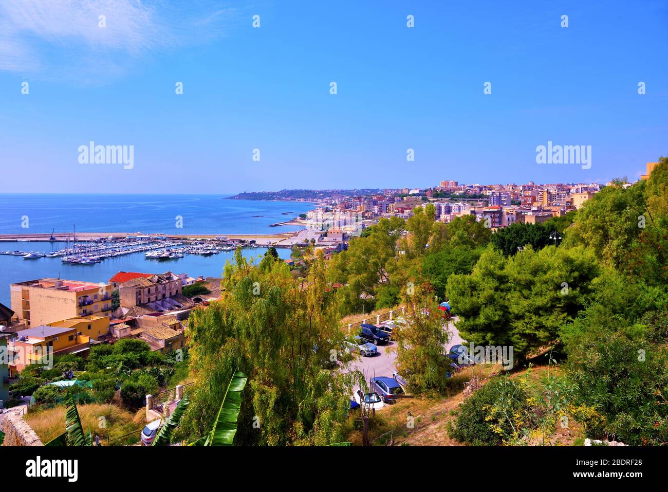 view of the sea of Sciacca Sicily Italy Stock Photo - Alamy