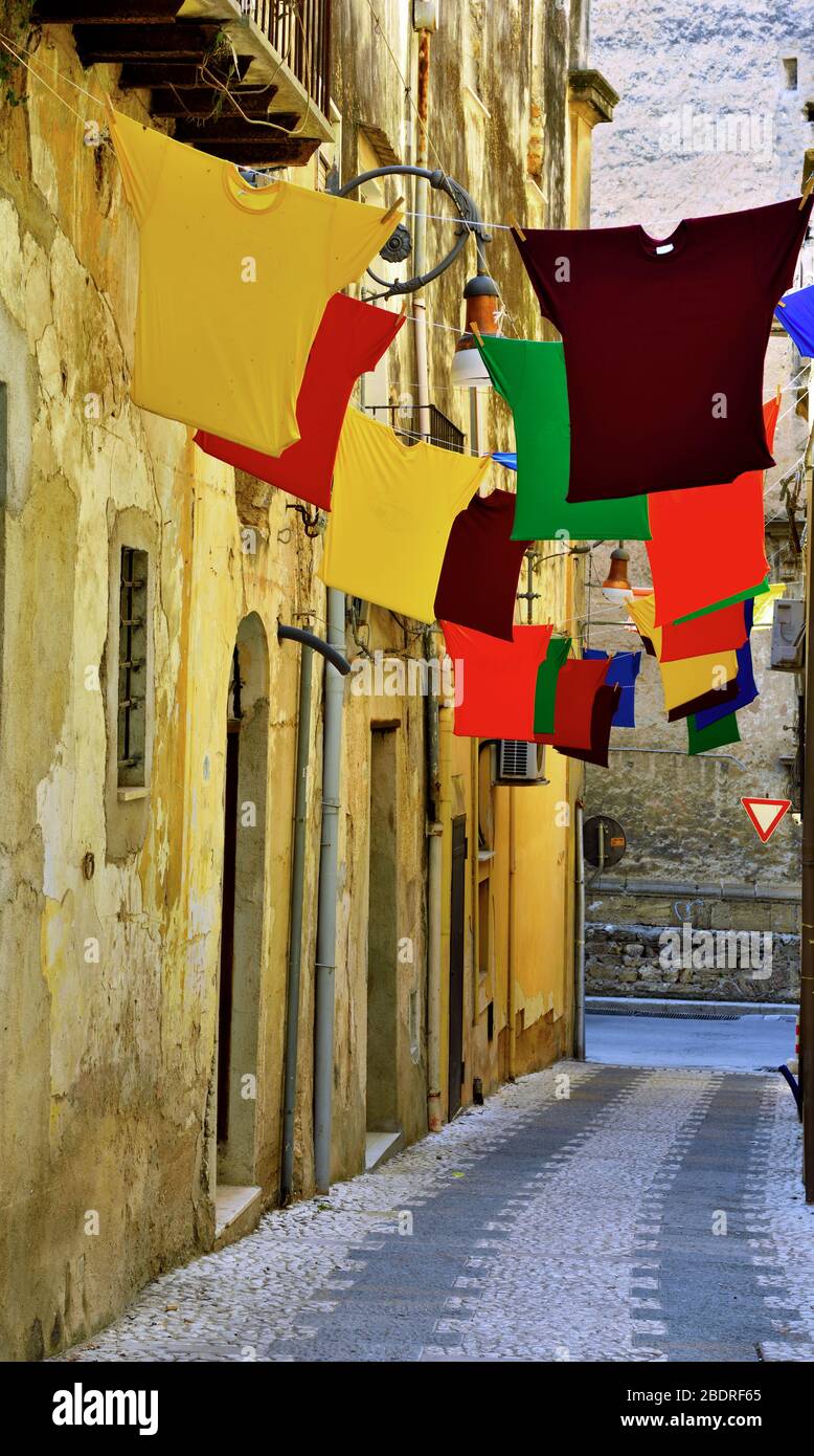 the historic center of Sciacca Sicily Italy Stock Photo - Alamy