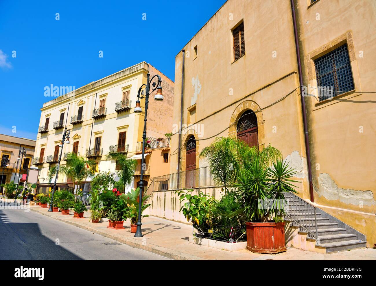 the historic center of Sciacca Sicily Italy Stock Photo - Alamy