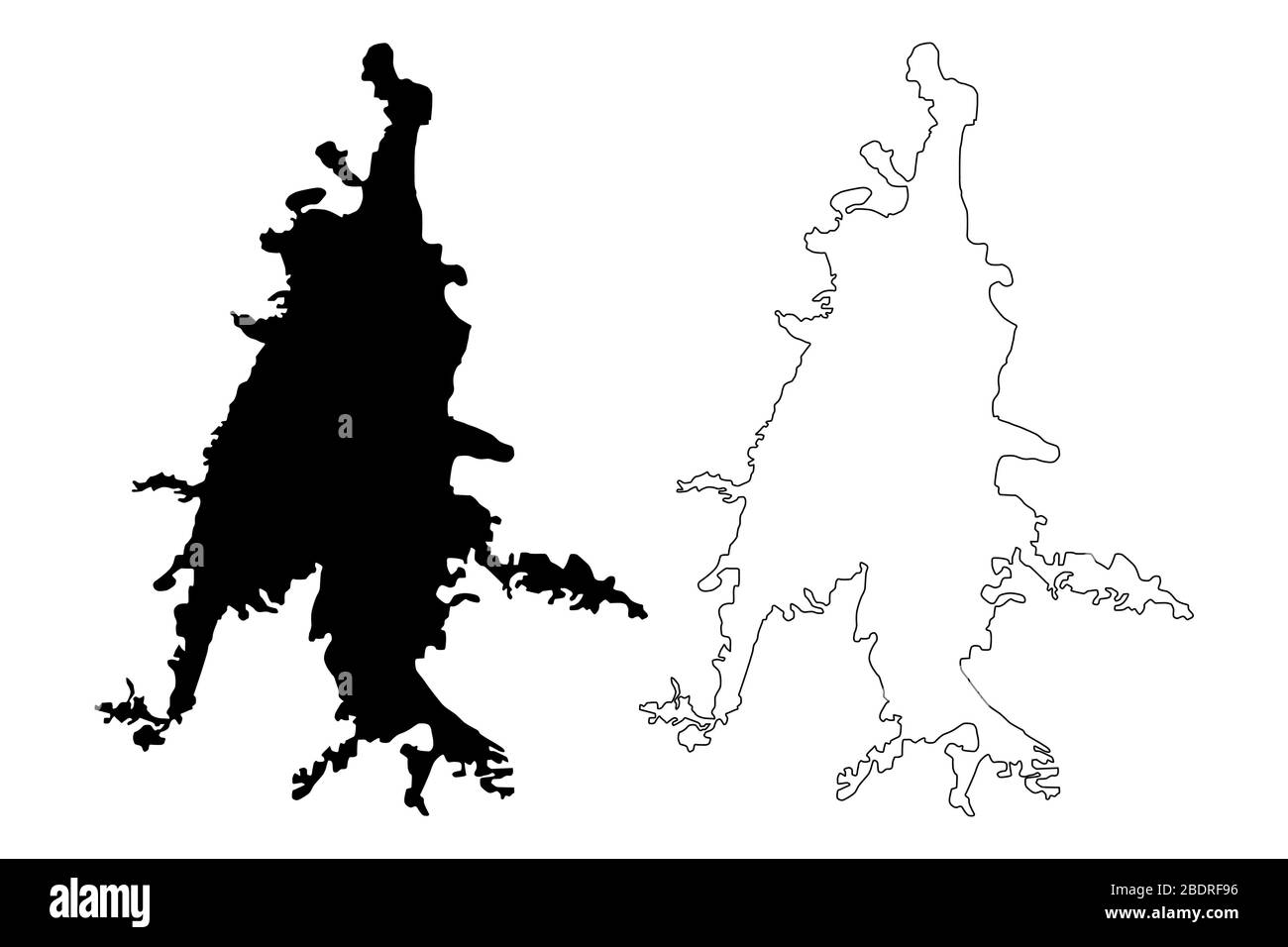 Konya City (Republic of Turkey, Central Anatolia Region) map vector ...
