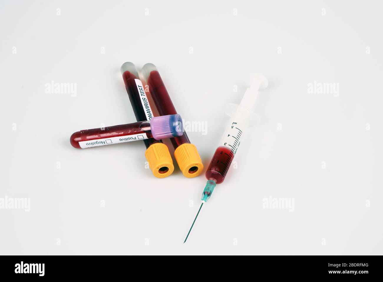 Blood test tube syringe hi-res stock photography and images - Alamy