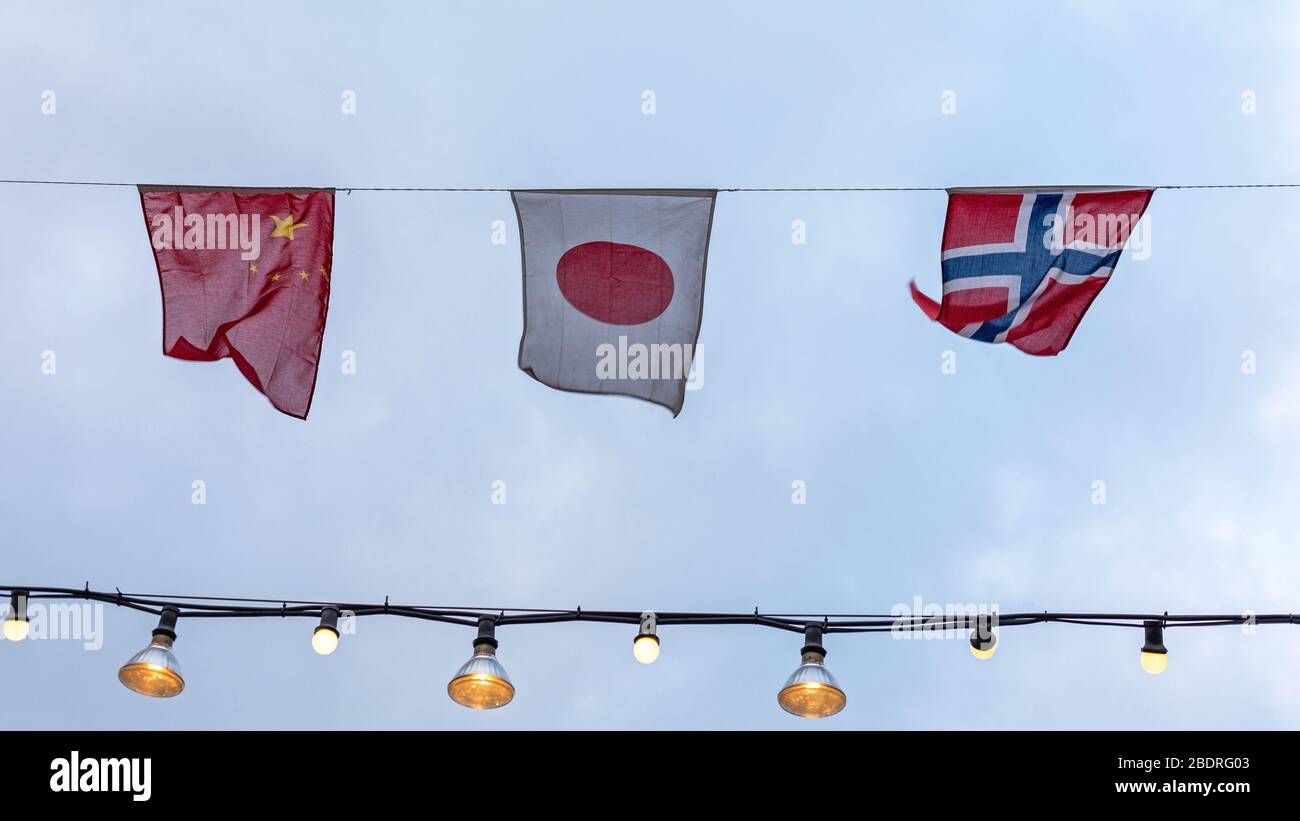 China japan flag hi-res stock photography and images - Alamy