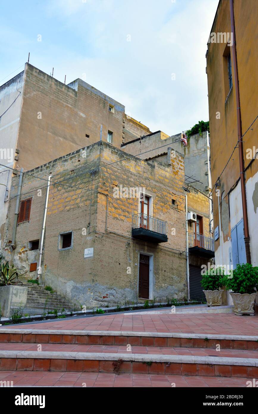 the historic center of Sciacca Sicily Italy Stock Photo - Alamy