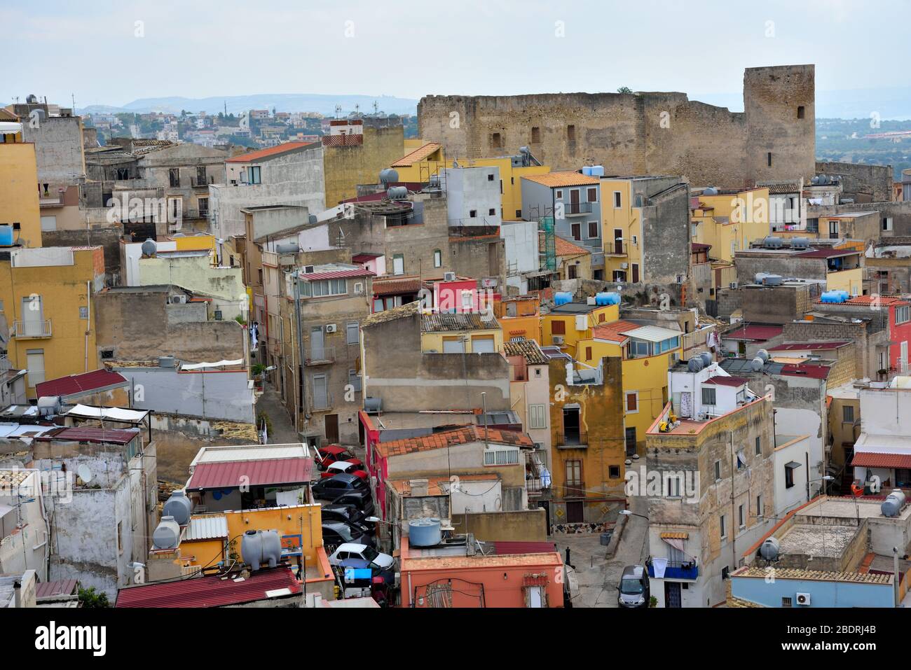 panorama of the historic center of Sciacca Sicily Italy Stock Photo - Alamy