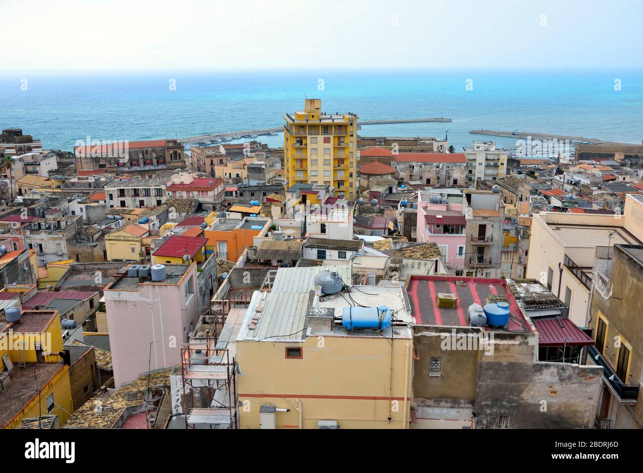 panorama of the historic center of Sciacca Sicily Italy Stock Photo - Alamy
