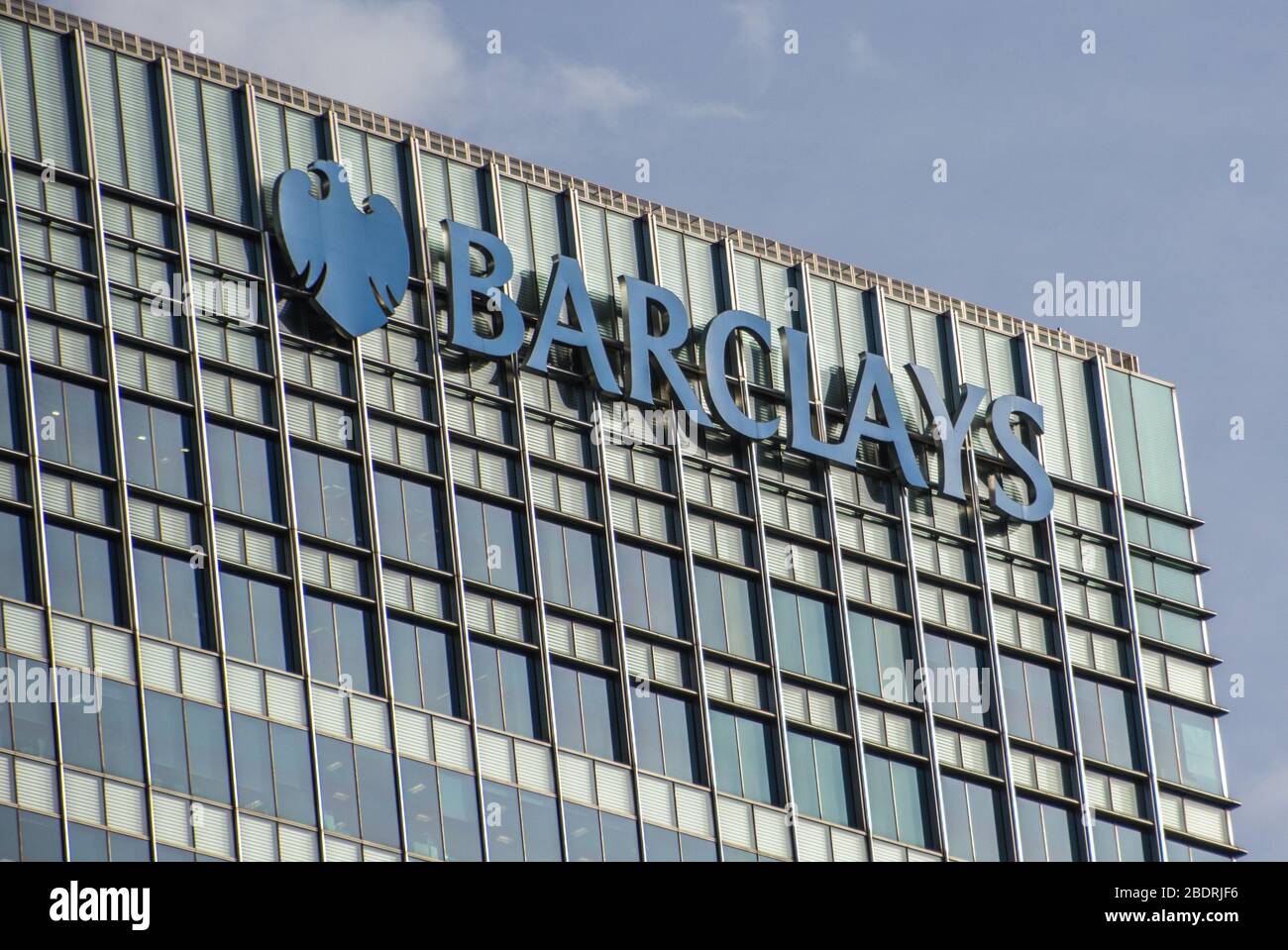 LONDON- Barclays building in Canary Wharf- headquarters on ...