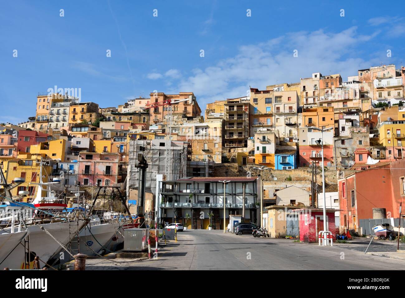 panorama of the historic center of Sciacca Sicily Italy Stock Photo - Alamy